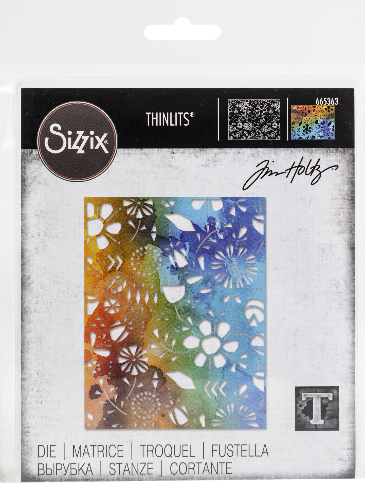 Sizzix Thinlits Die By Tim Holtz-Folk Flowers | Michaels