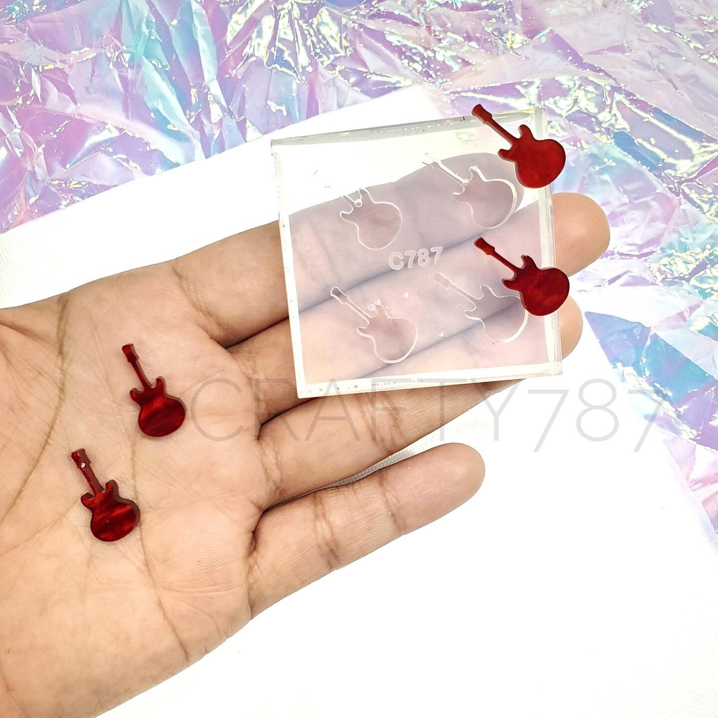 Guitar Stud Earring Mold(B12) | Michaels