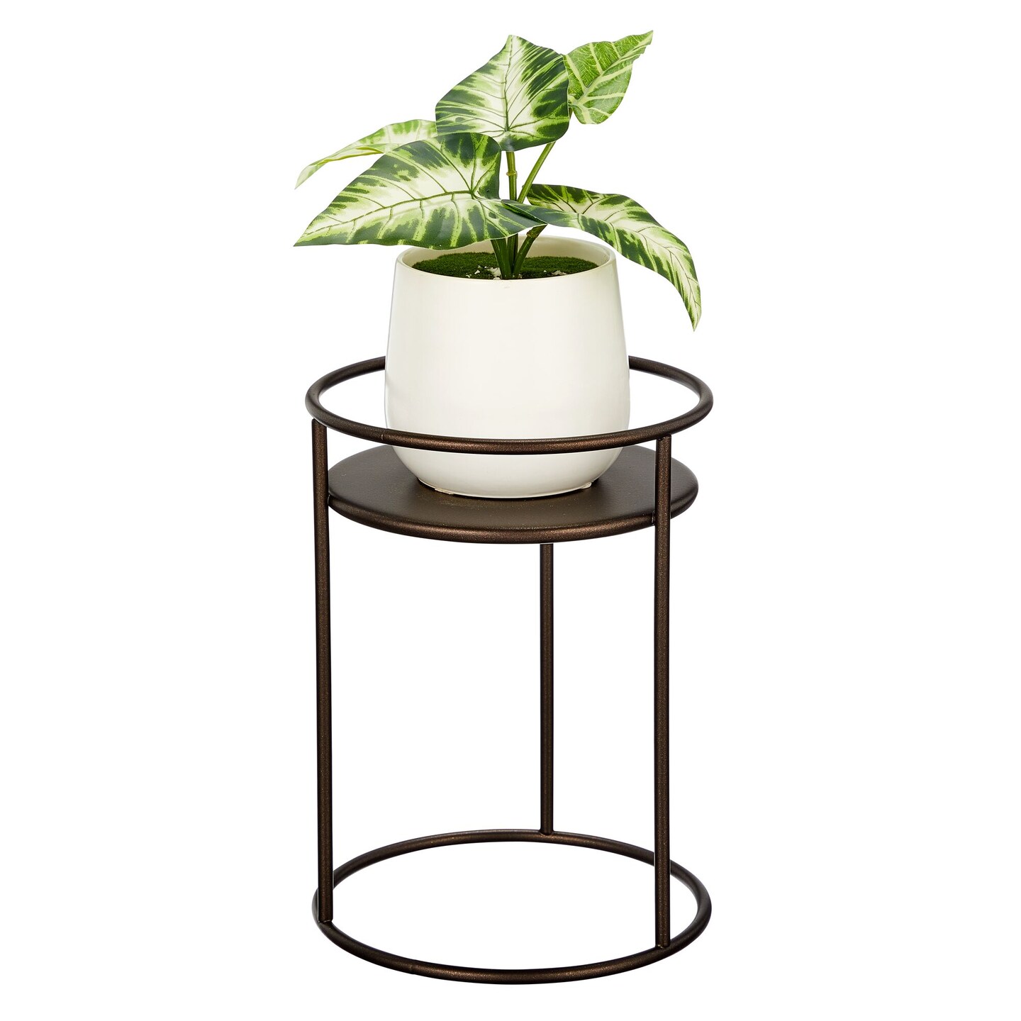 mDesign Metal Steel 9-Inch Tall Circular Plant Stand - 2 Pack | Michaels