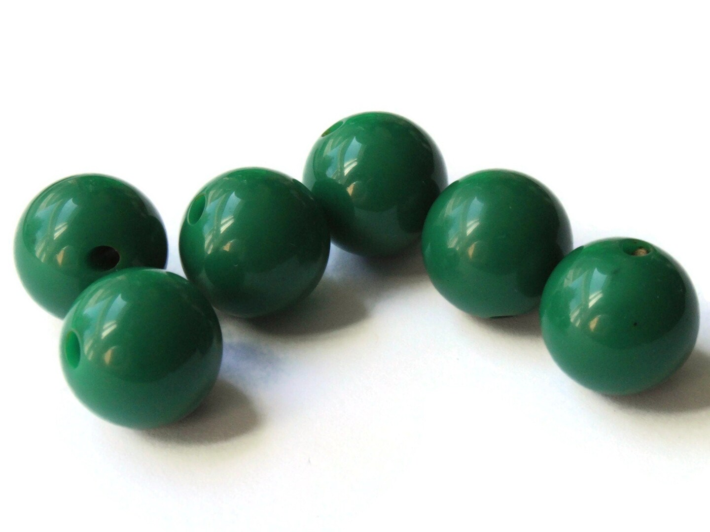 6 16mm 5/8 Inch Dark Green Vintage Lucite Ball Buttons | Michaels