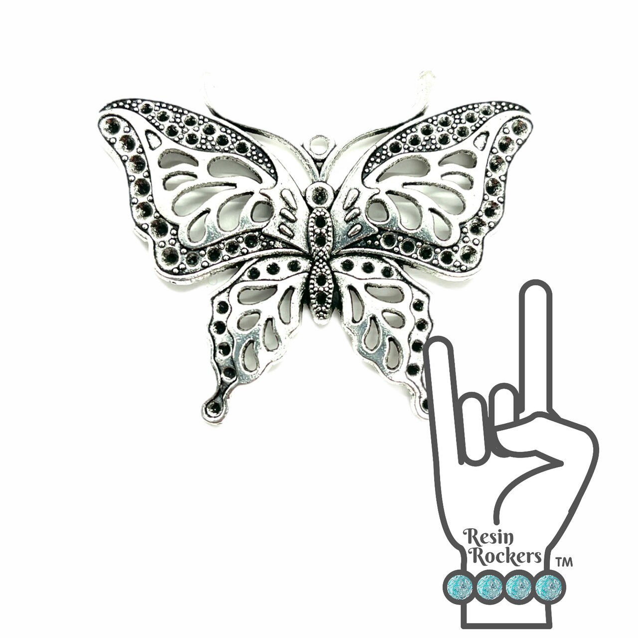 Large Metal Butterfly Inclusion for Epoxy Resin Art | Michaels