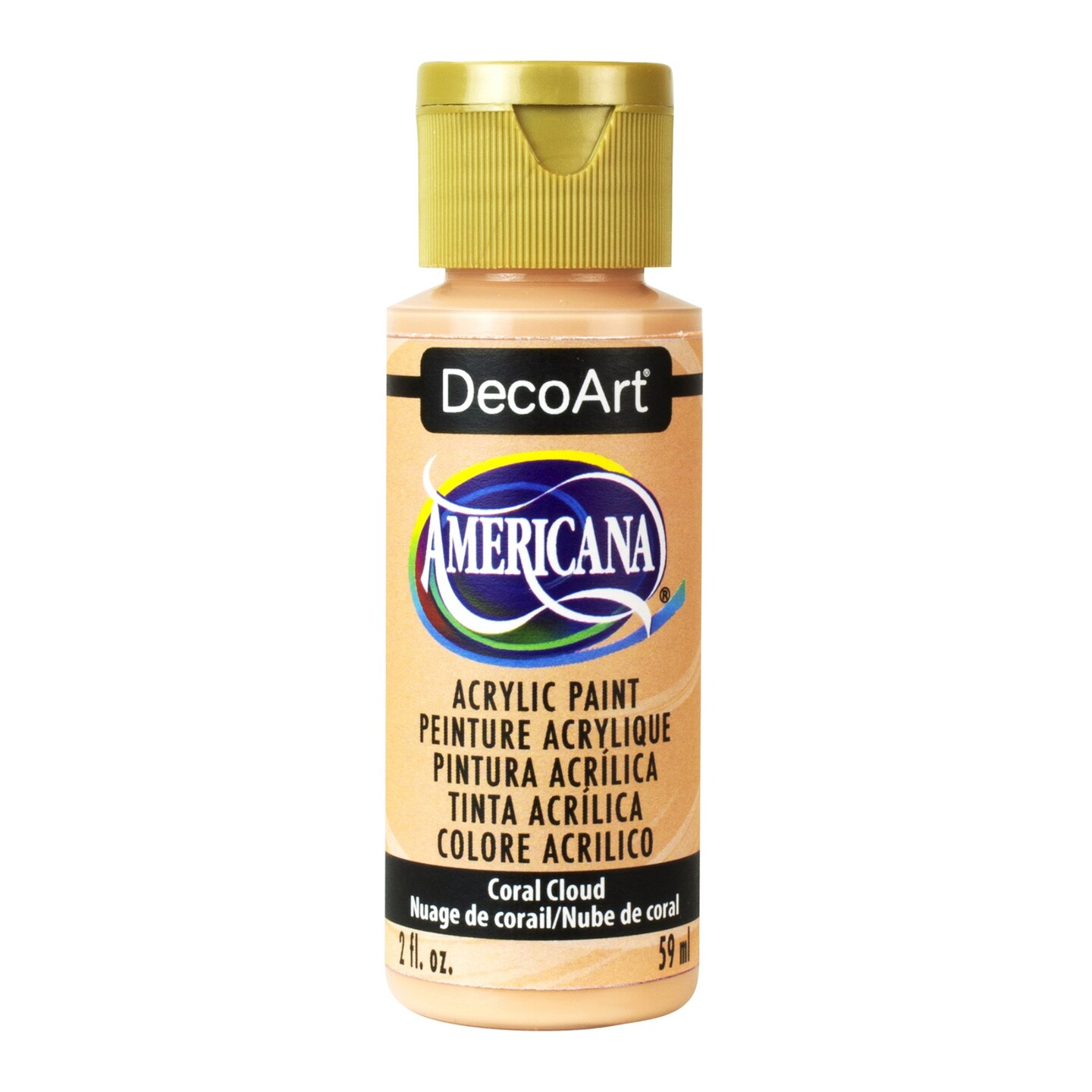 DecoArt Americana Acrylic Paint, 2-Ounce, Coral Cloud | Michaels