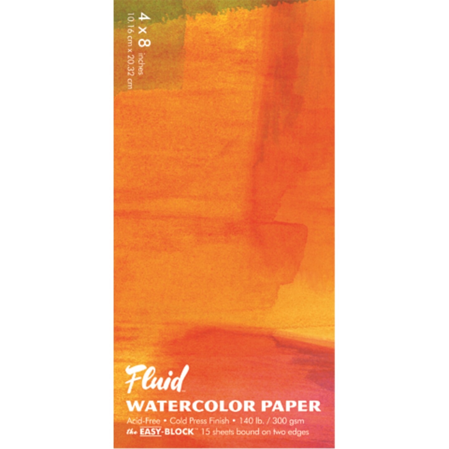 Fluid Artist Watercolor Block, 140 lb (300 GSM) Cold Press Paper Pad ...