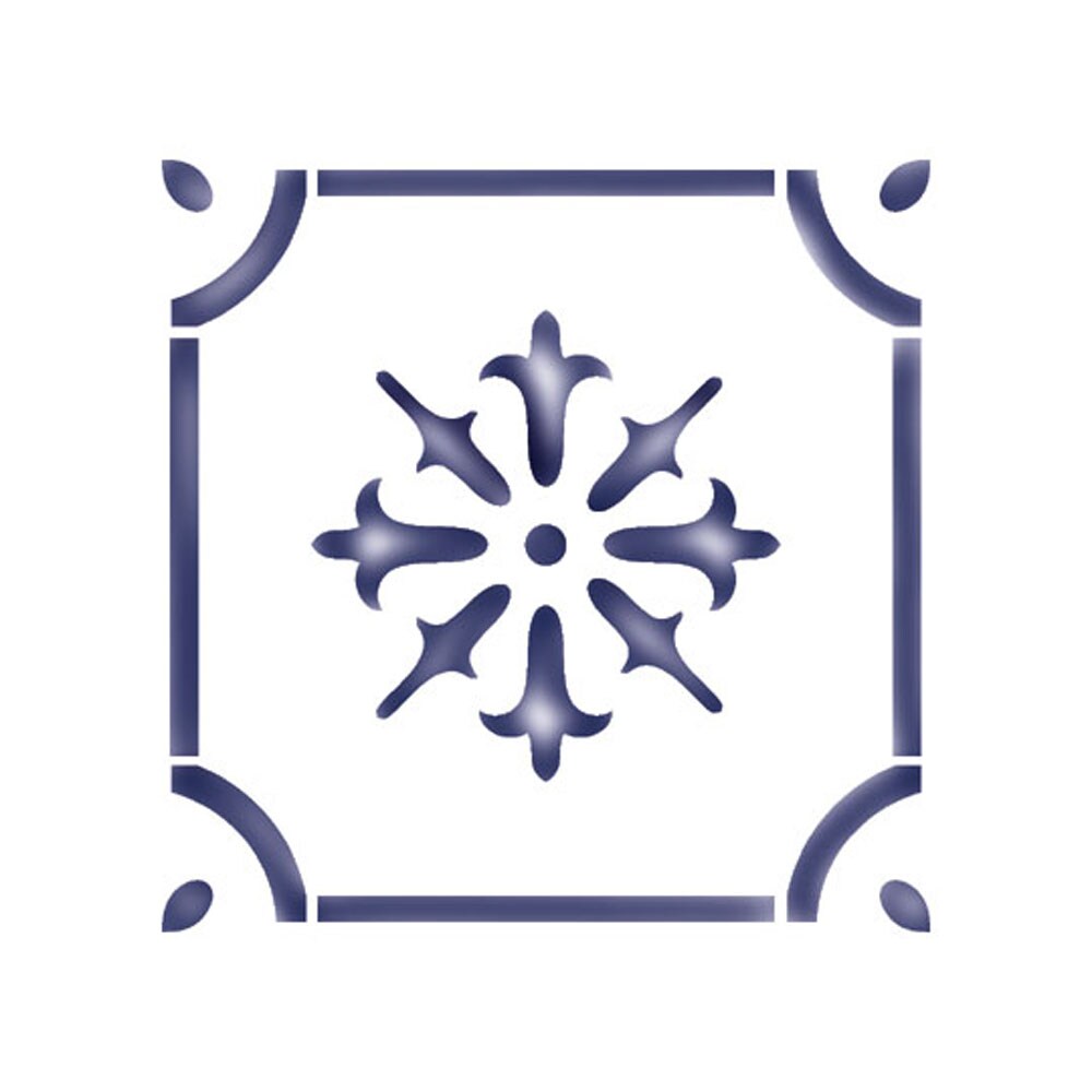 Snowflake Tile Craft Stencil | 2662 by Designer Stencils | Pattern ...