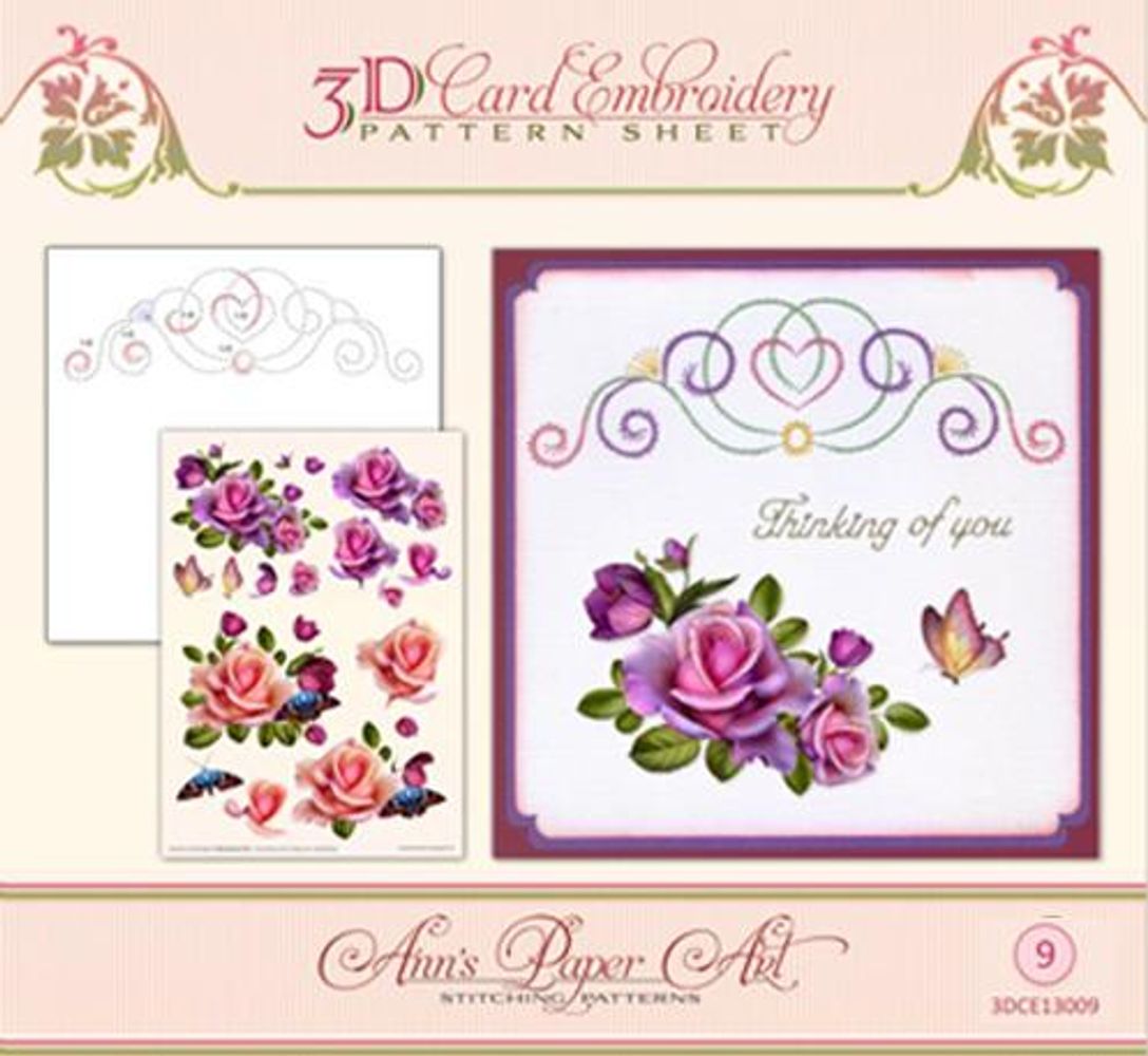 Ann's Paper Art Ann Paper Embroidery Pattern - Rose Romantic | Michaels