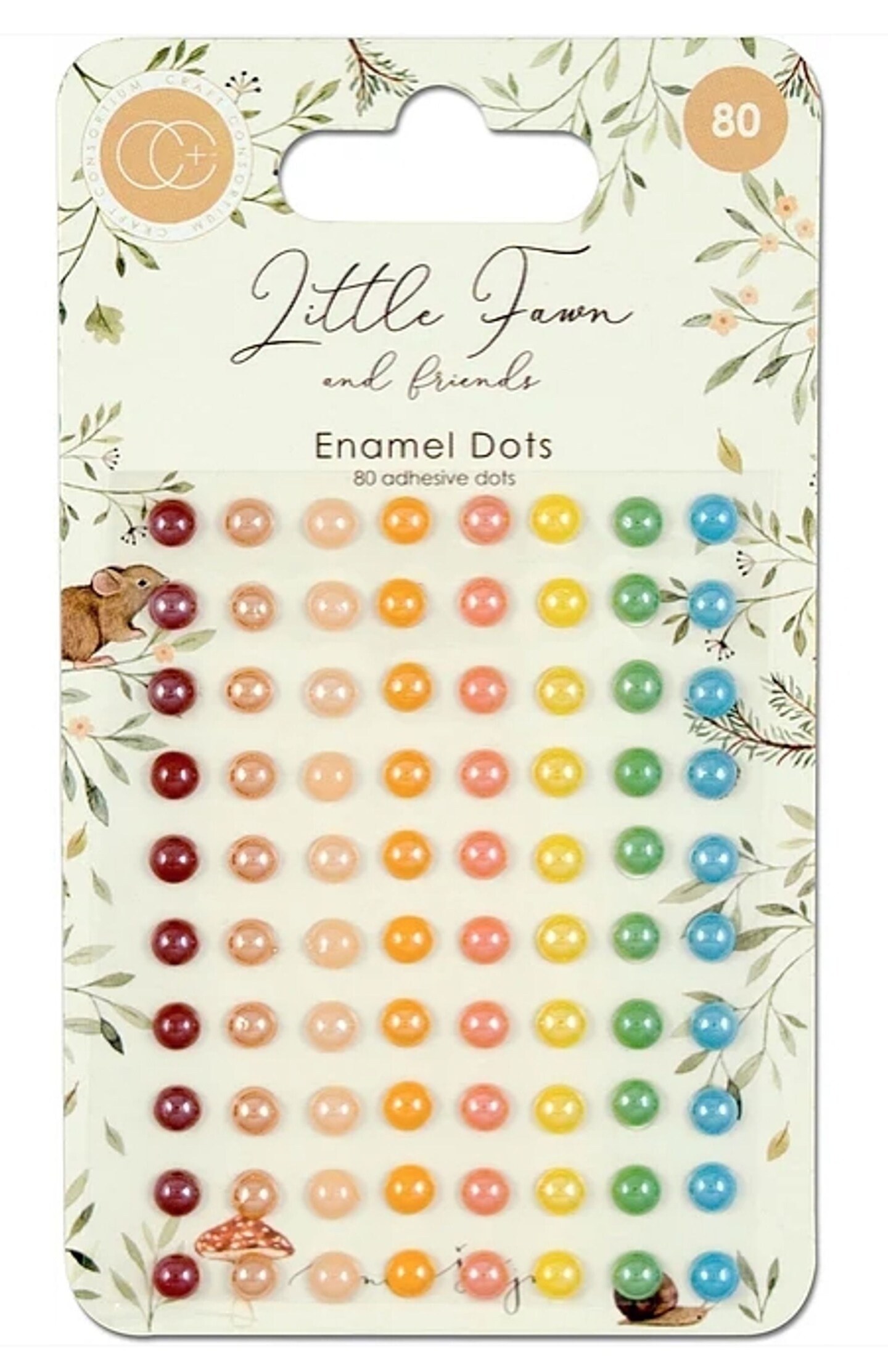 Craft Consortium Little Fawn & Friends - Adhesive Enamel Dots | Michaels
