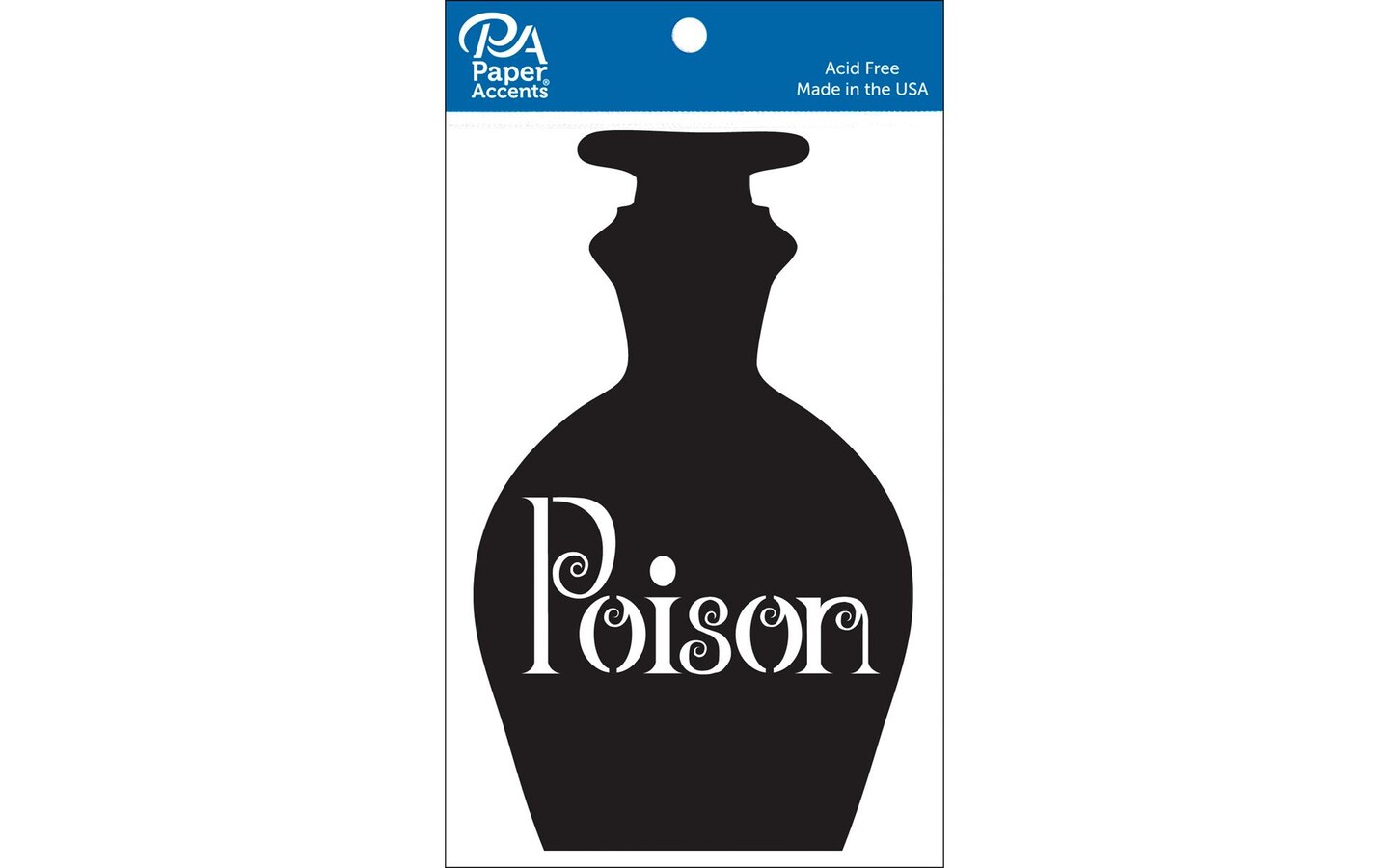 Chip Shape 4pc Poison Jar Black | Michaels