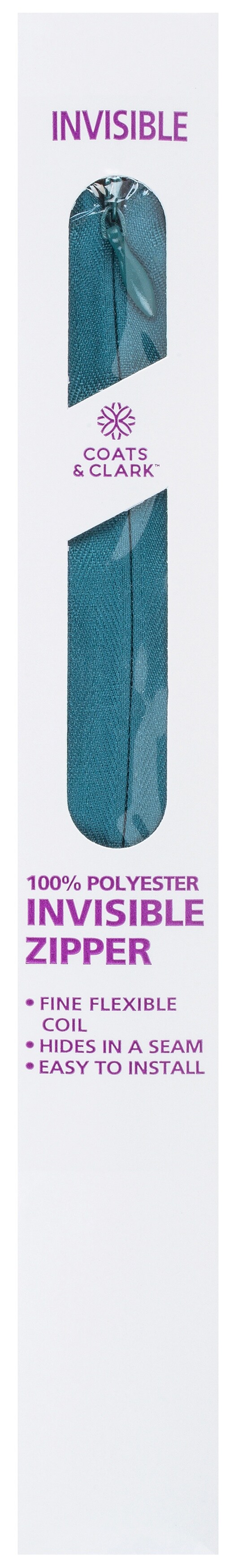 Coats Invisible Zipper 12" To 14"-Oriental Blue | Michaels