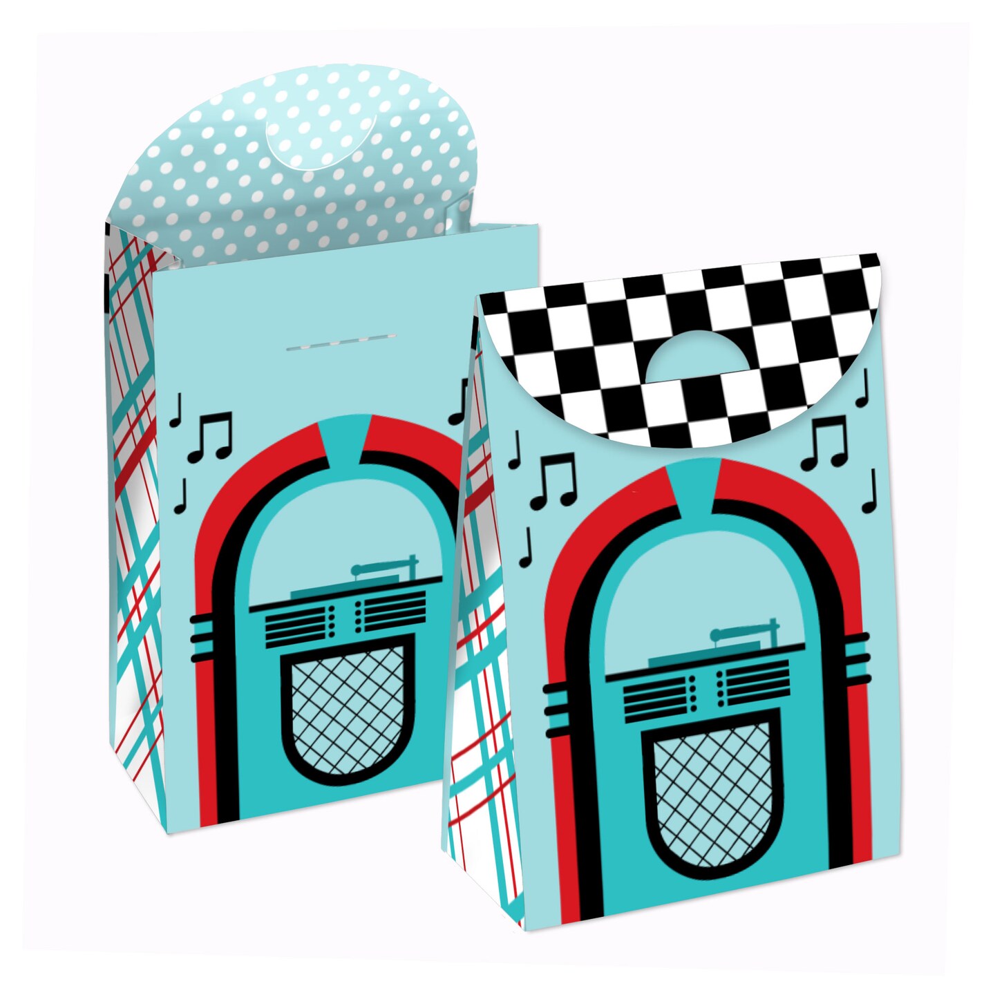 Big Dot of Happiness 50’s Sock Hop - 1950s Rock N Roll Gift Favor Bags ...