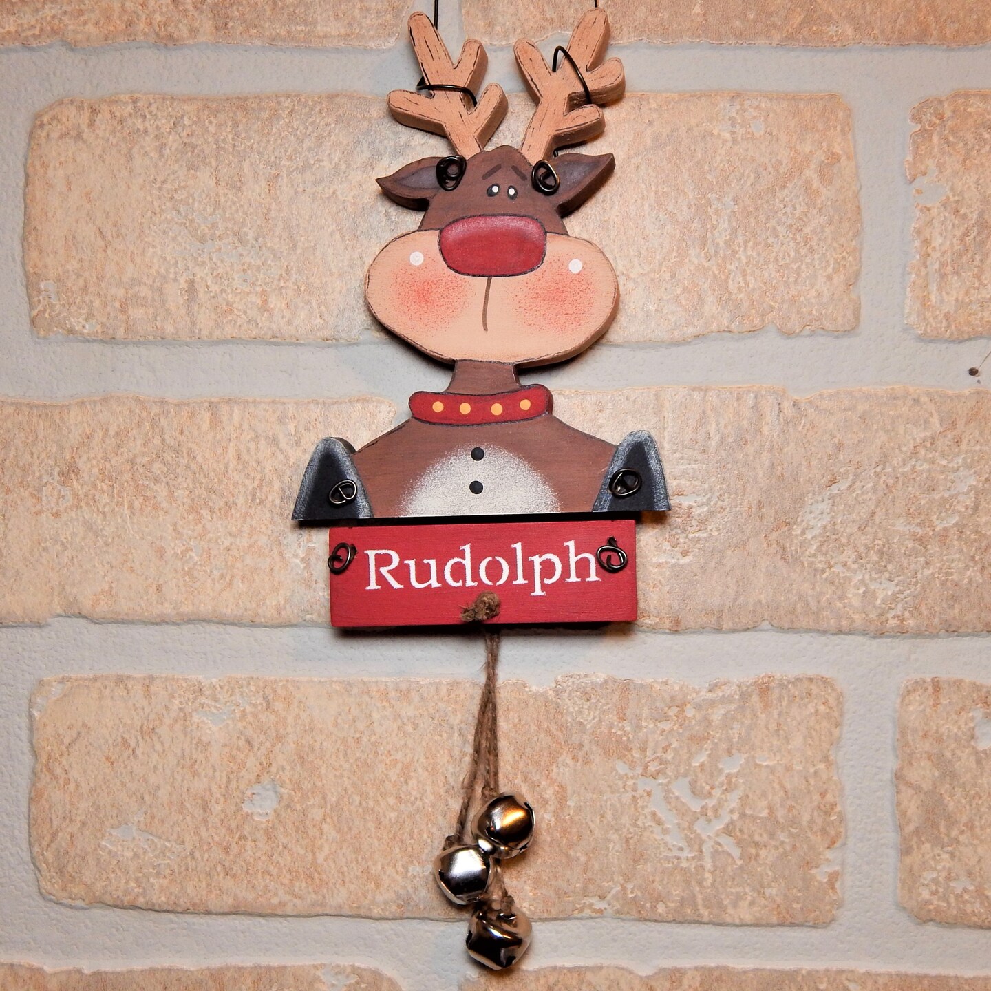 Wood Christmas Decorations, Primitive Christmas Reindeer Decorations ...