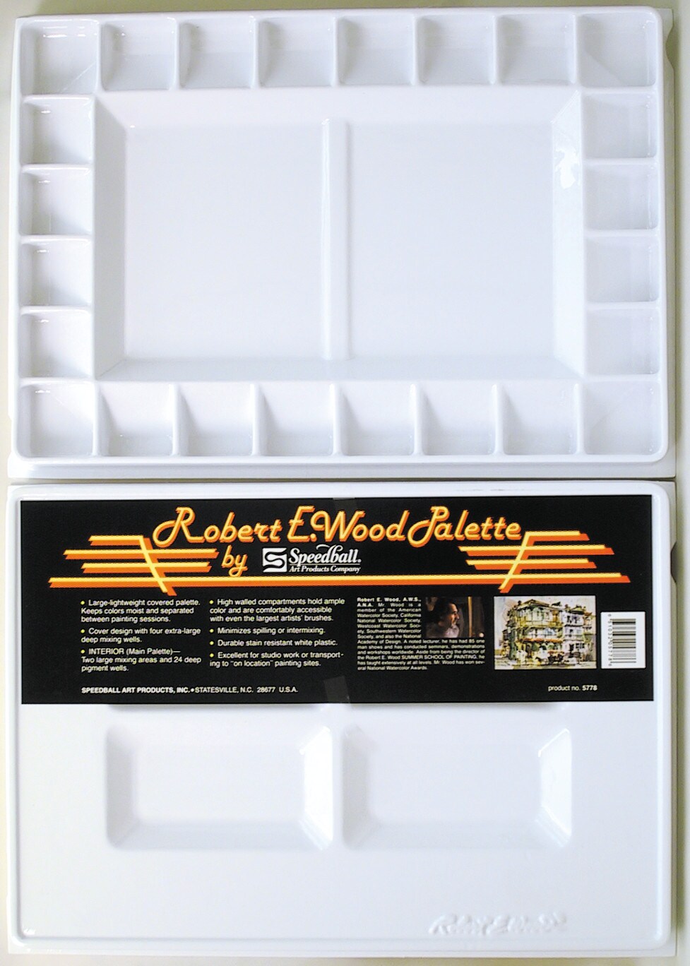 Speedball Robert E. Wood Palette, 24 Wells, Count: 1, Model: SP5778 ...