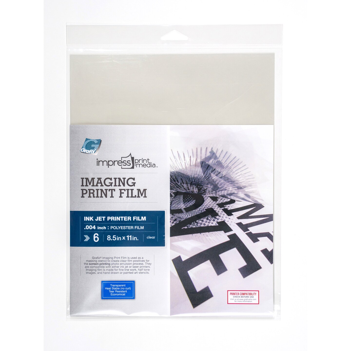 Grafix Imaging Print Film, 6 Sheets, 8.5" x 11", Inkjet | Michaels