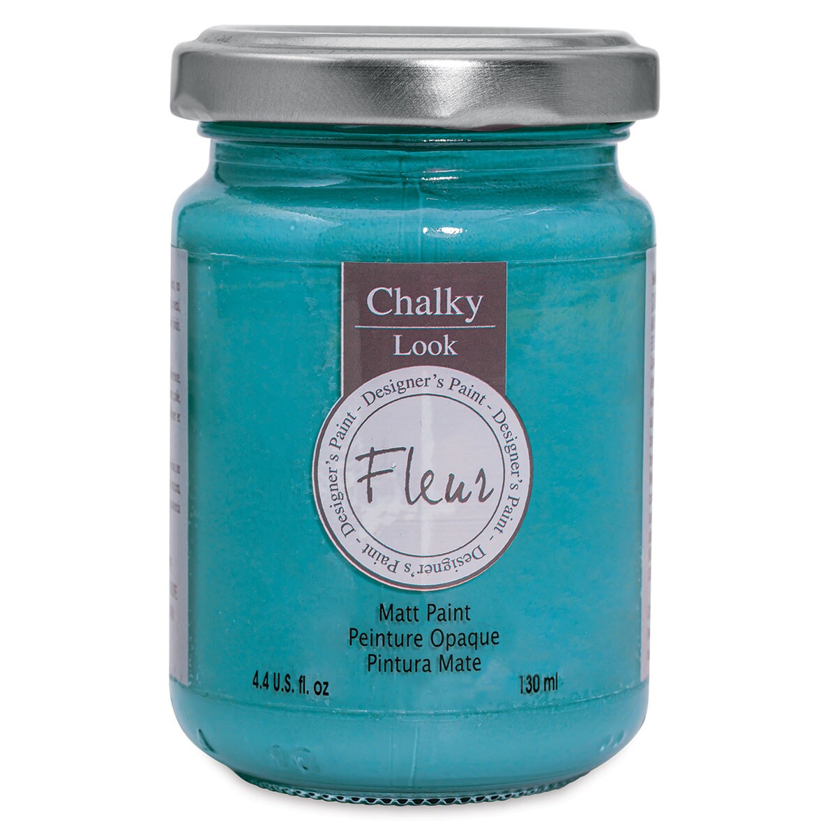 Fleur Chalky Look Paint - Malaysia Blue, 4.4 oz jar | Michaels