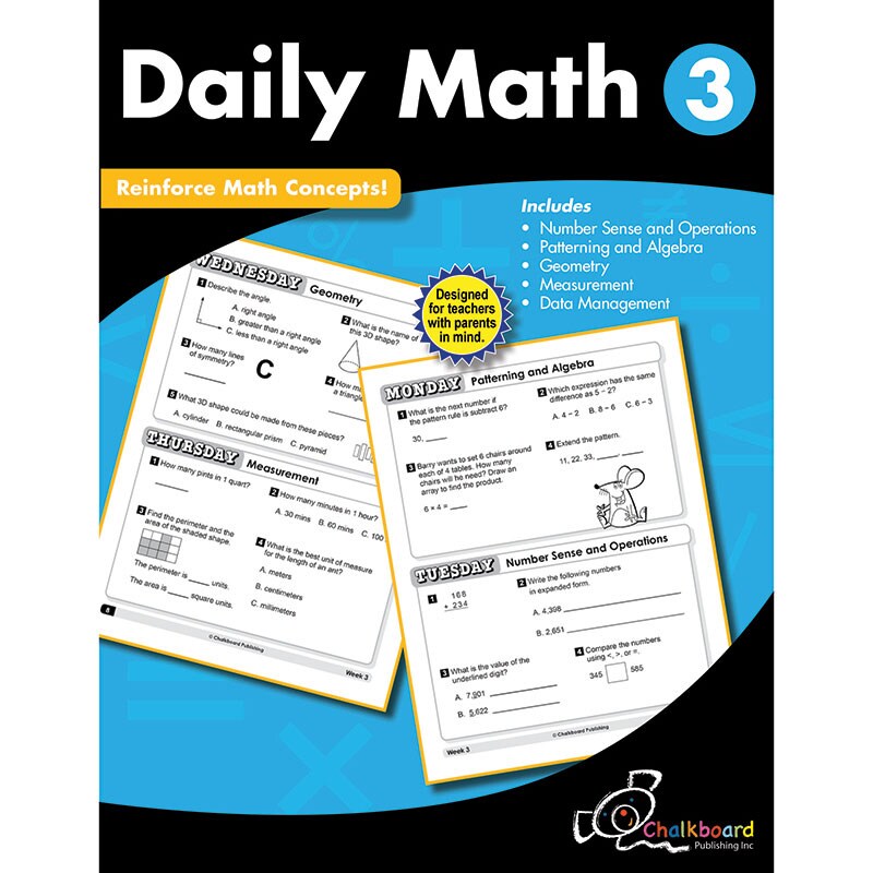 Daily Math Workbook, Grade 3 | Michaels