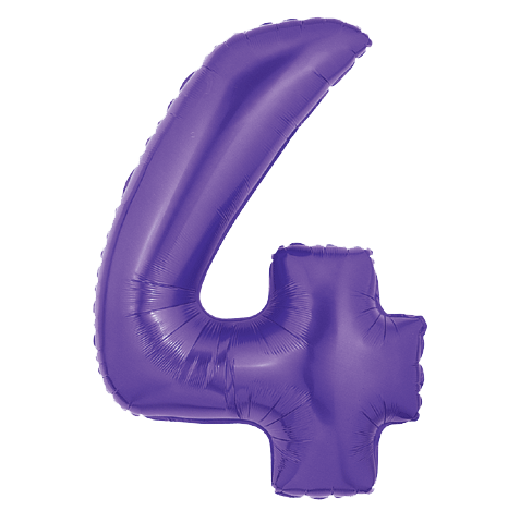 Megaloon Number Four Purple Balloon | Michaels