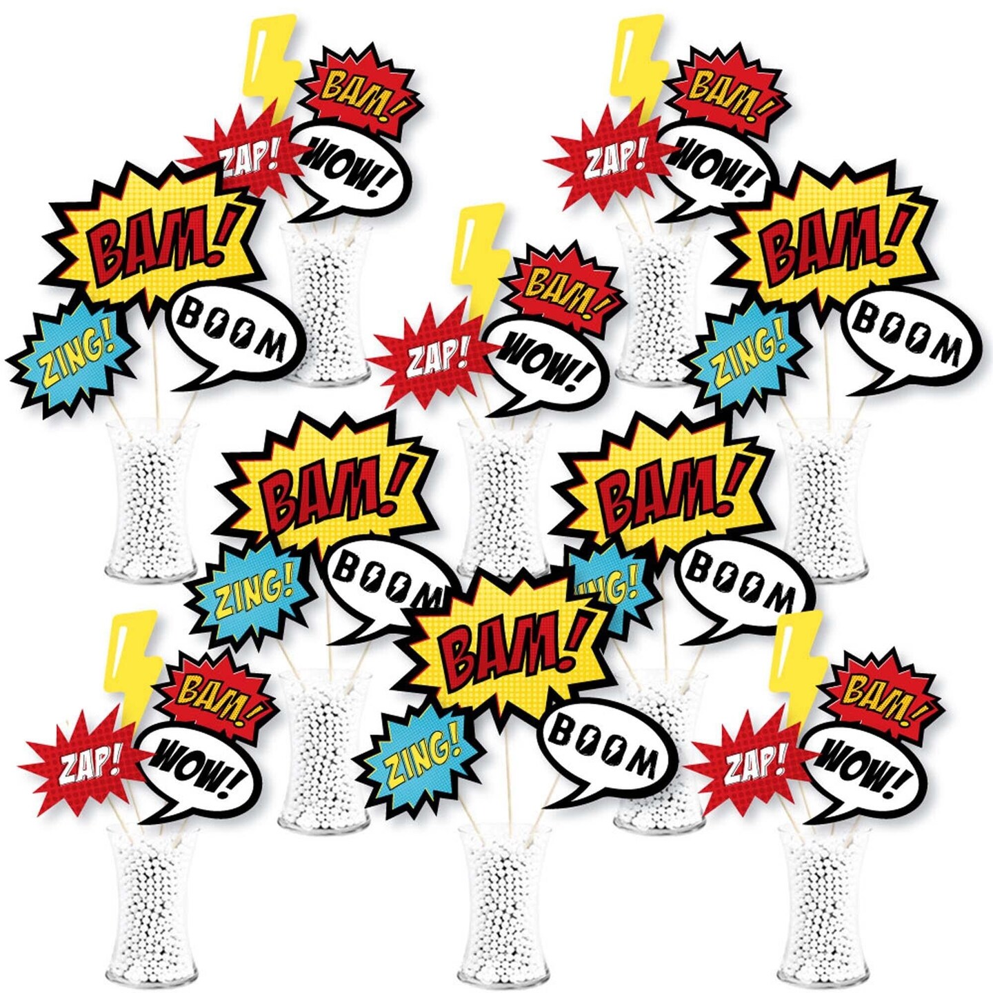 Big Dot of Happiness Bam Superhero - Baby Shower or Birthday Party ...