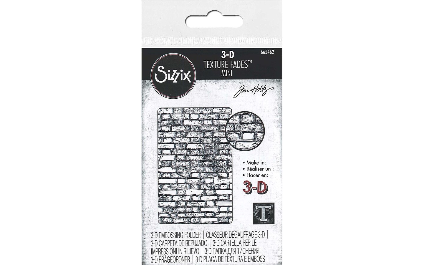 Sizzix THoltz 3D TF Emboss Folder Mini Brickwork | Michaels