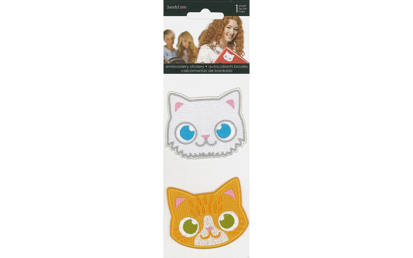 SandyLion Sticker Embroidered Cats | Michaels