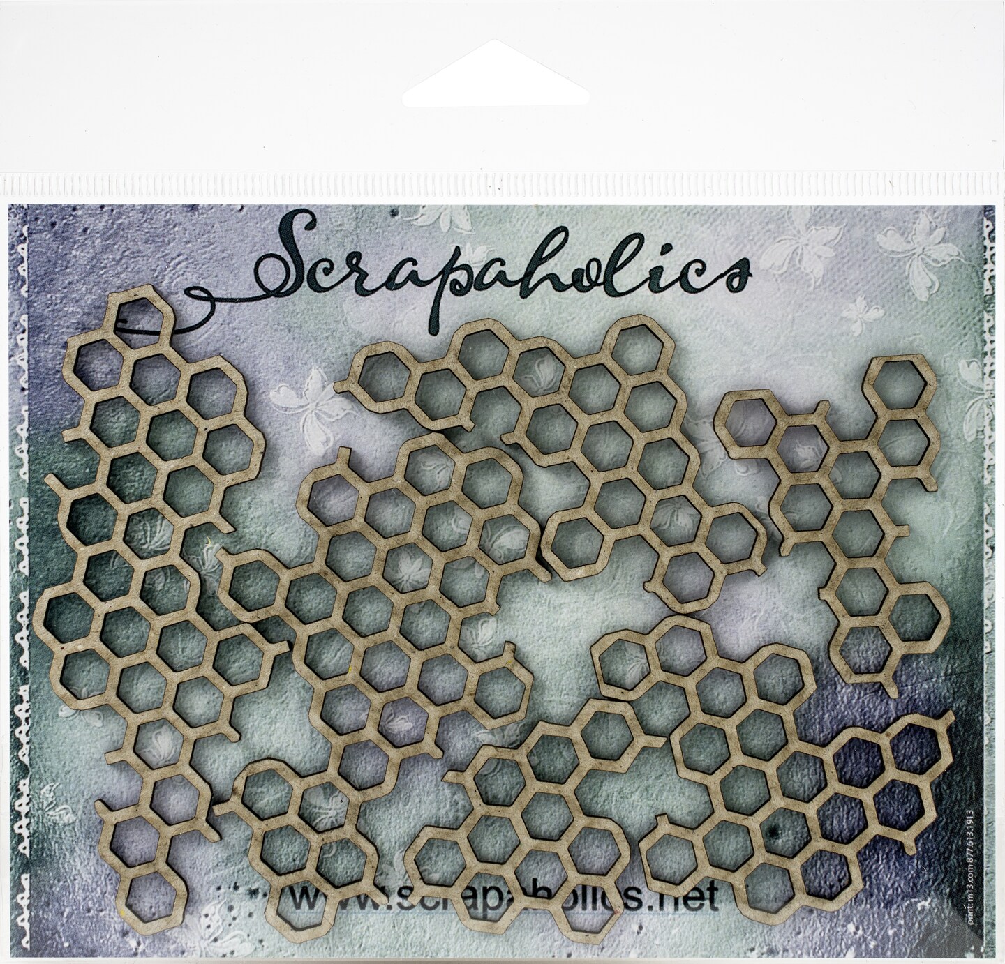 Scrapaholics Laser Cut Chipboard 1.8Mm Thick-Honeycomb Pieces, 6/Pkg, 1 ...