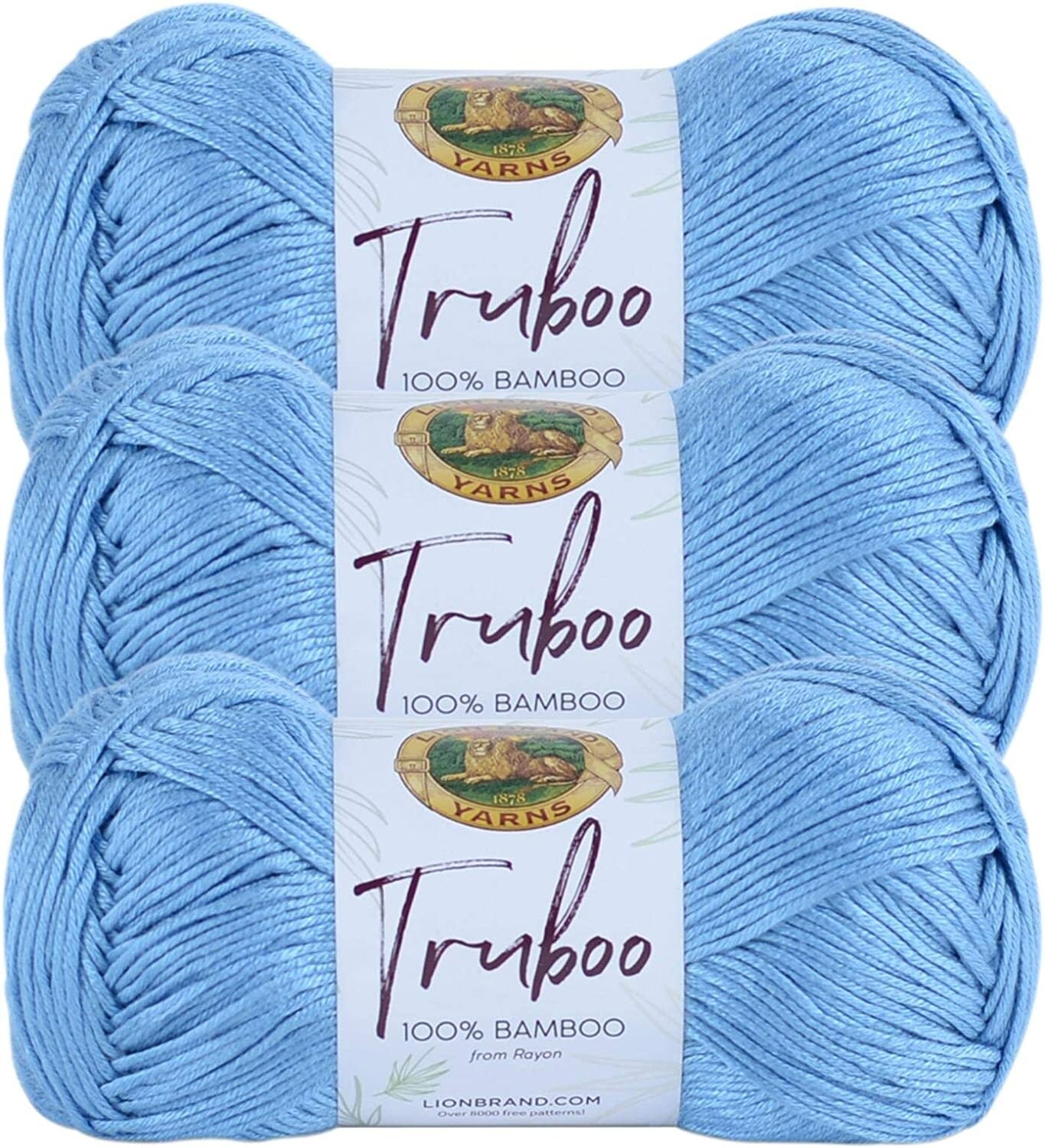 (Pack of 3) Lion Brand Truboo Yarn-Blue | Michaels