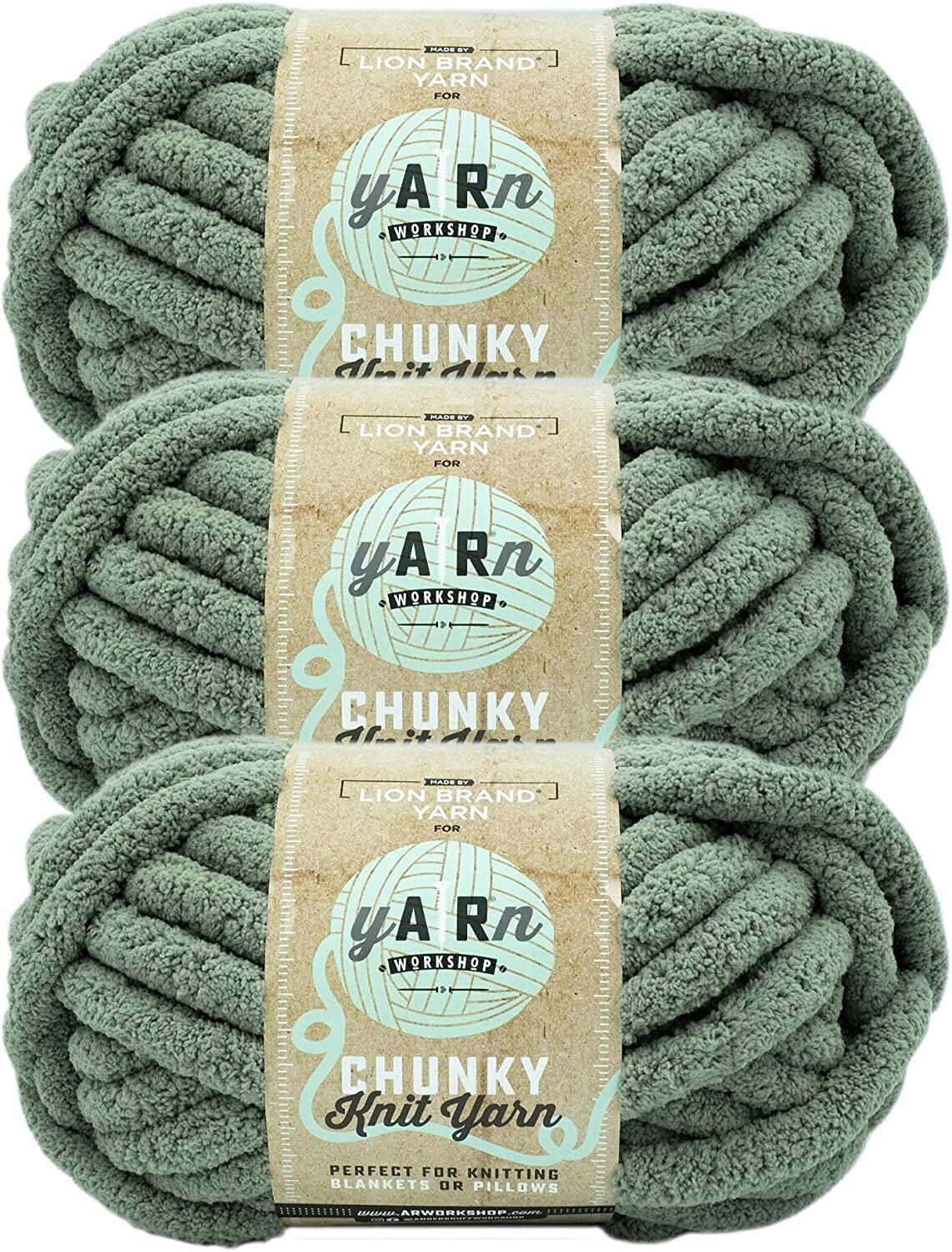 (Pack of 3) Lion Brand AR Workshop Chunky Knit Yarn-Artichoke | Michaels