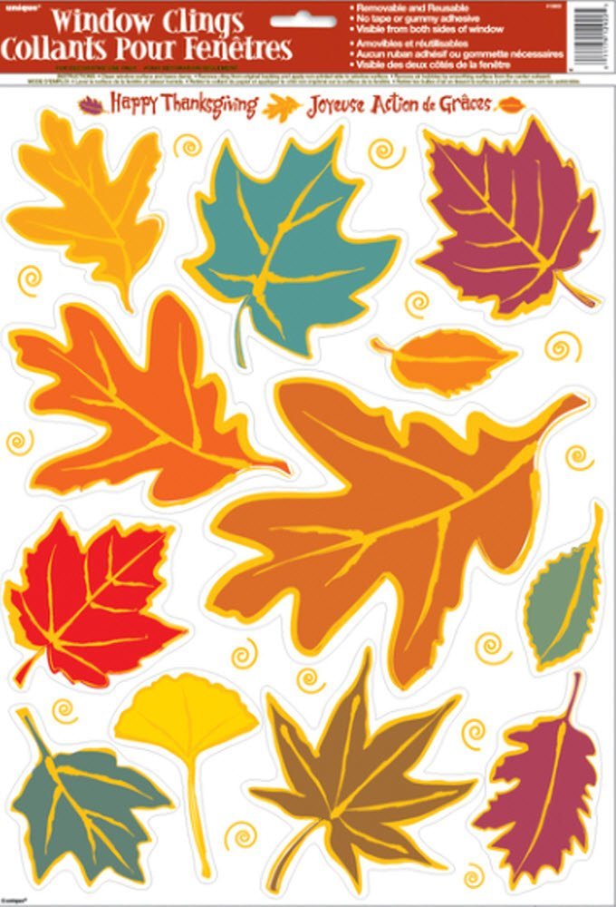 Autumn Fall Leaves Window Clings 12924 | Michaels