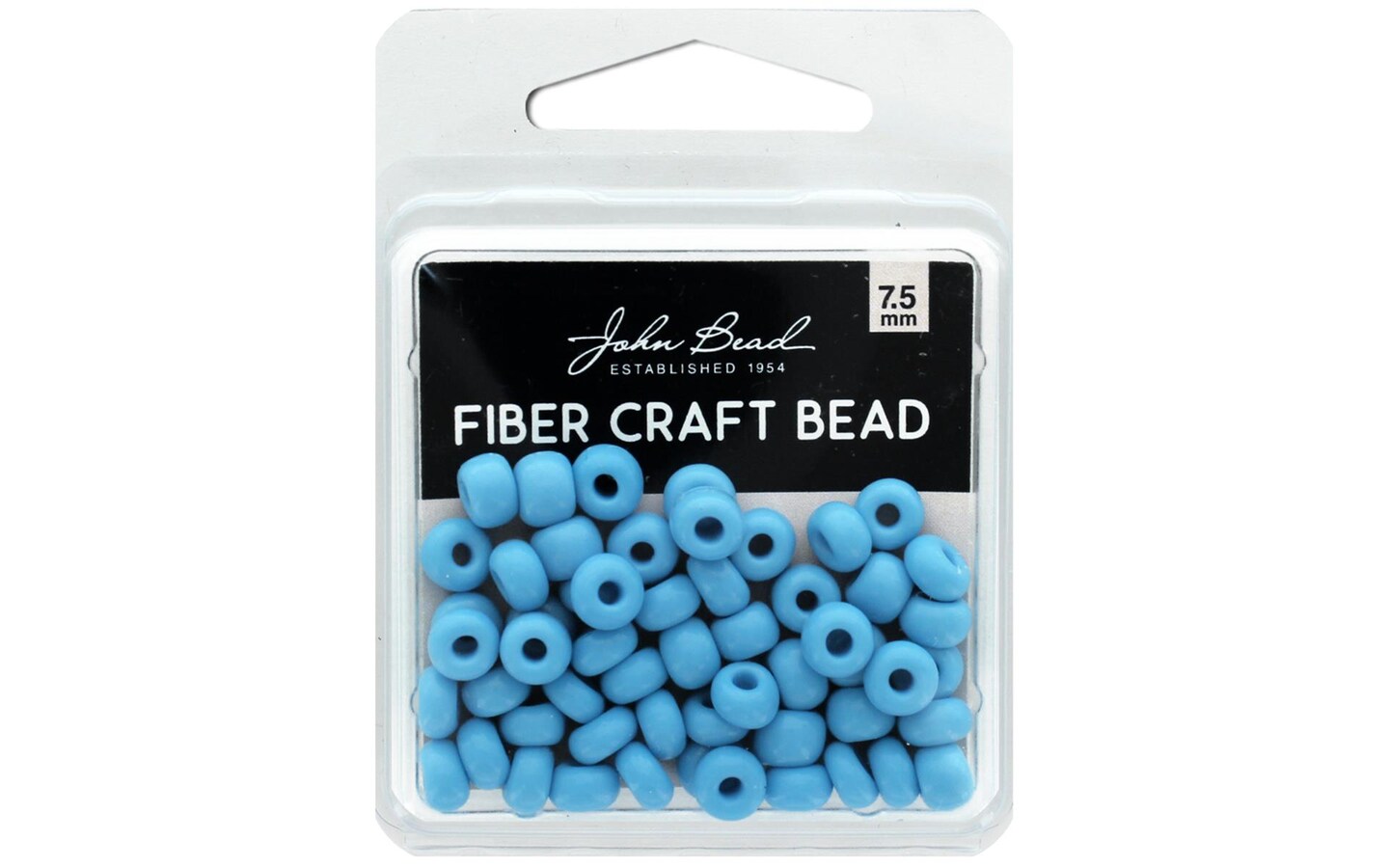 John Bead Fiber Craft Bead 7.5mm 18g Op Turq Blue | Michaels