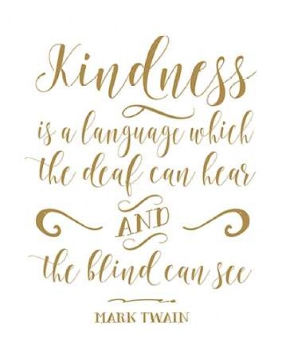 Mark Twain Kindness Poster Print by Tara Moss - Item # VARPDXTA1420 ...