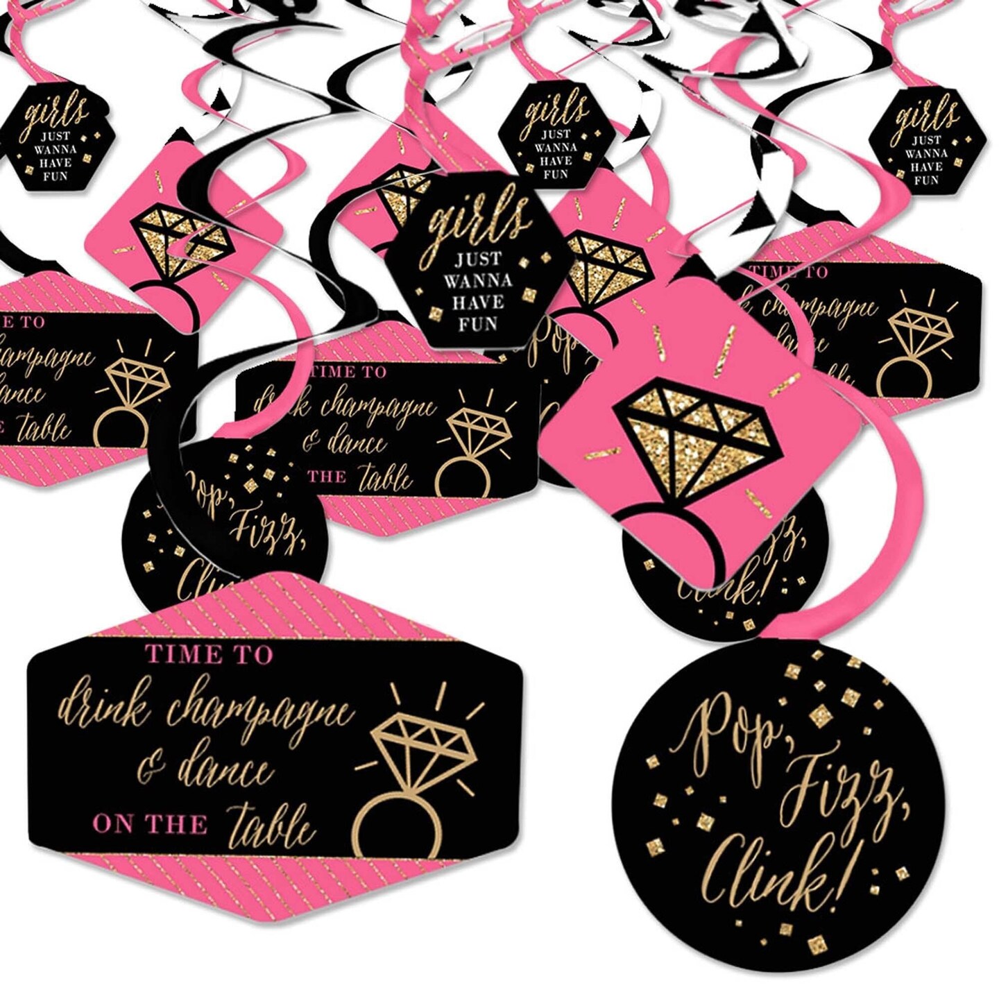 Big Dot of Happiness Girls Night Out - Bachelorette Party Hanging Decor ...