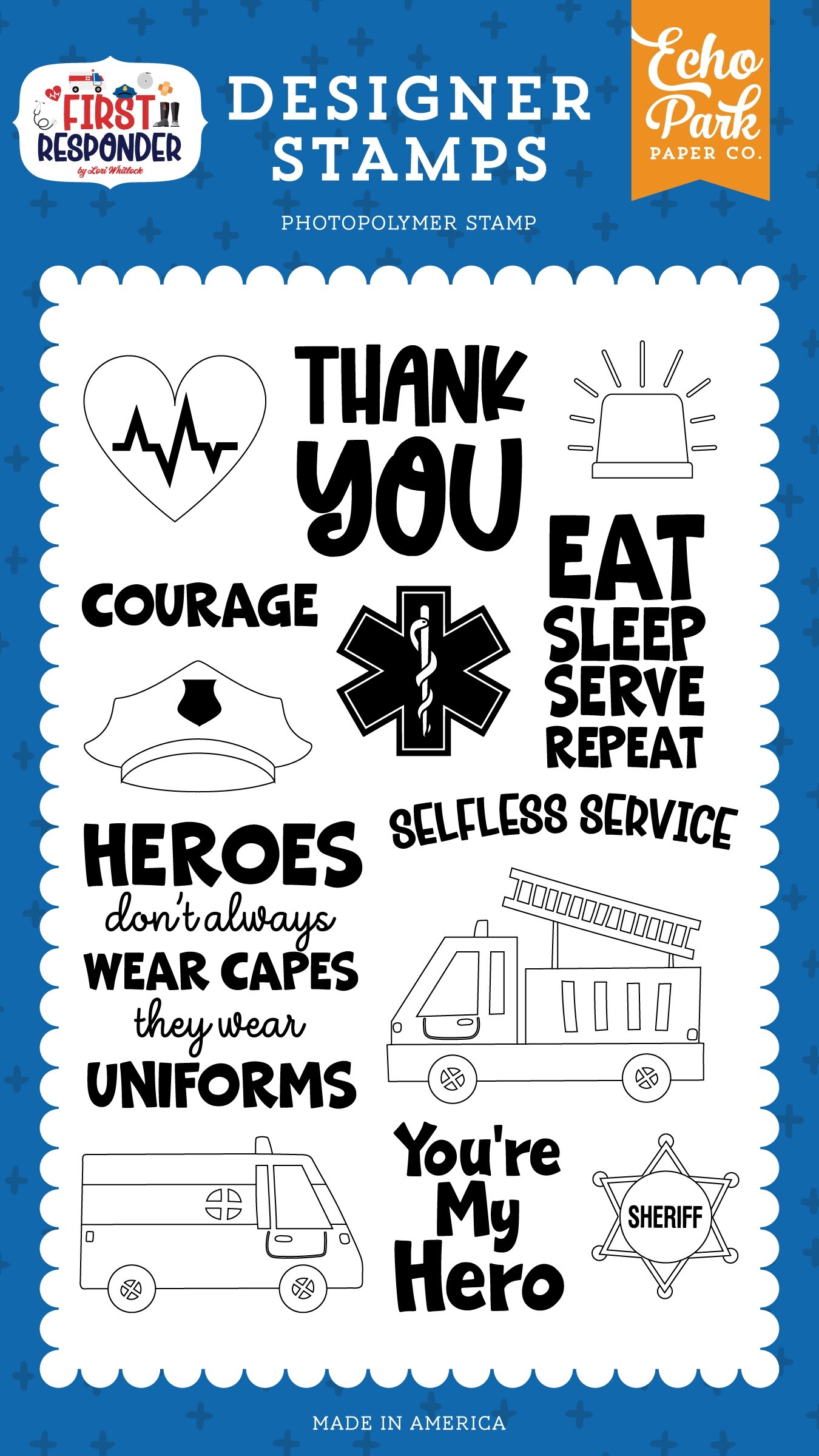 Echo Park Stamps-Selfless Service, First Responder | Michaels
