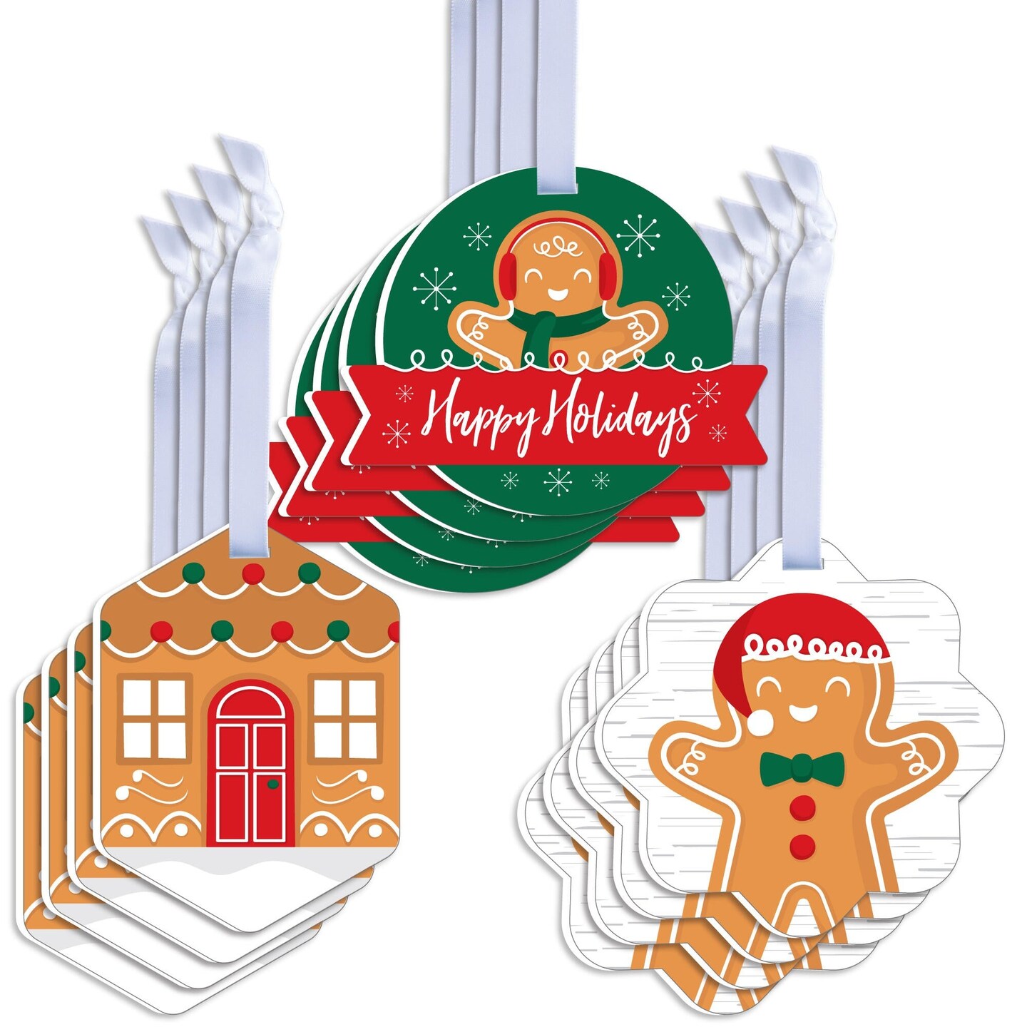 Big Dot of Happiness Gingerbread Christmas - Assorted Hanging ...