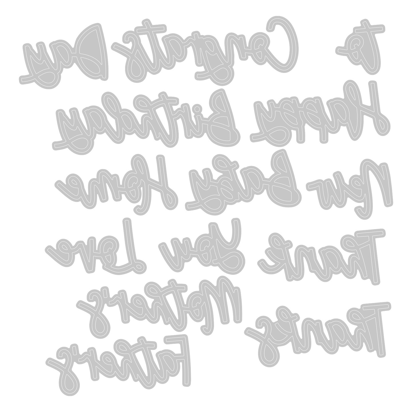 Sizzix Thinlits Dies By Lisa Jones 14/Pkg-Variety Sentiments | Michaels