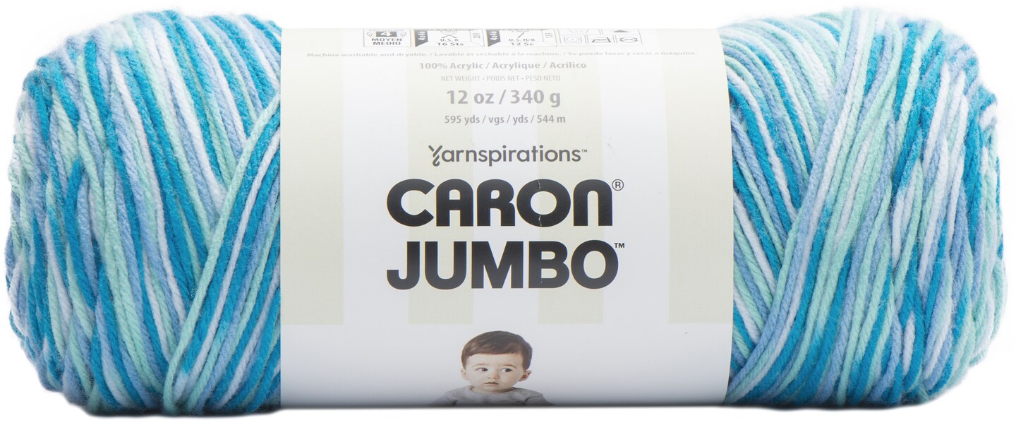 Caron Jumbo Print Yarn-Blue Raspberry, Count: 1, Model: 294009-9050 ...