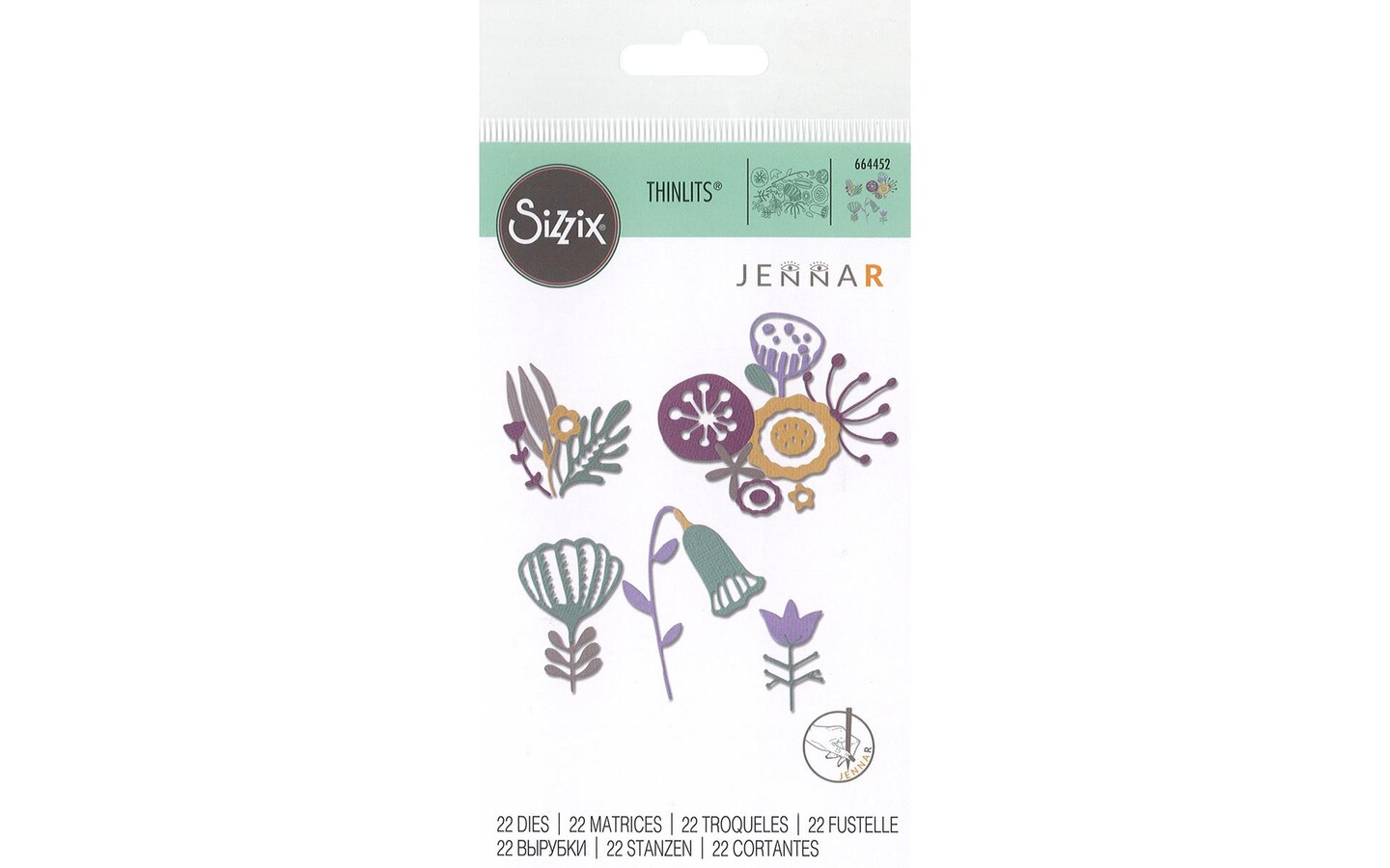 Sizzix JRushforth Thinlits Die Folk Florals | Michaels