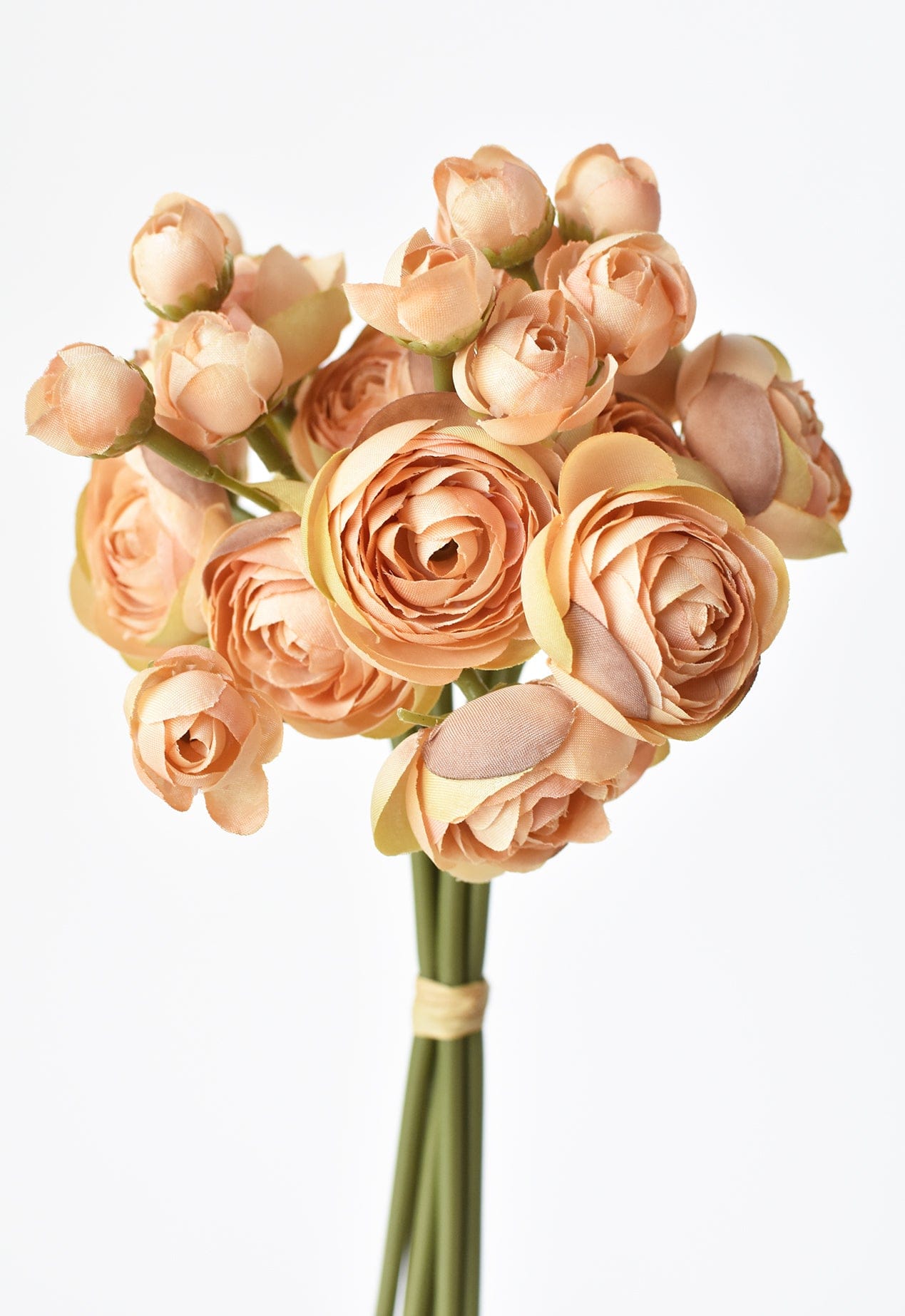 10" Faux Dusty Orange Ranunculus Stem Bundle | Michaels