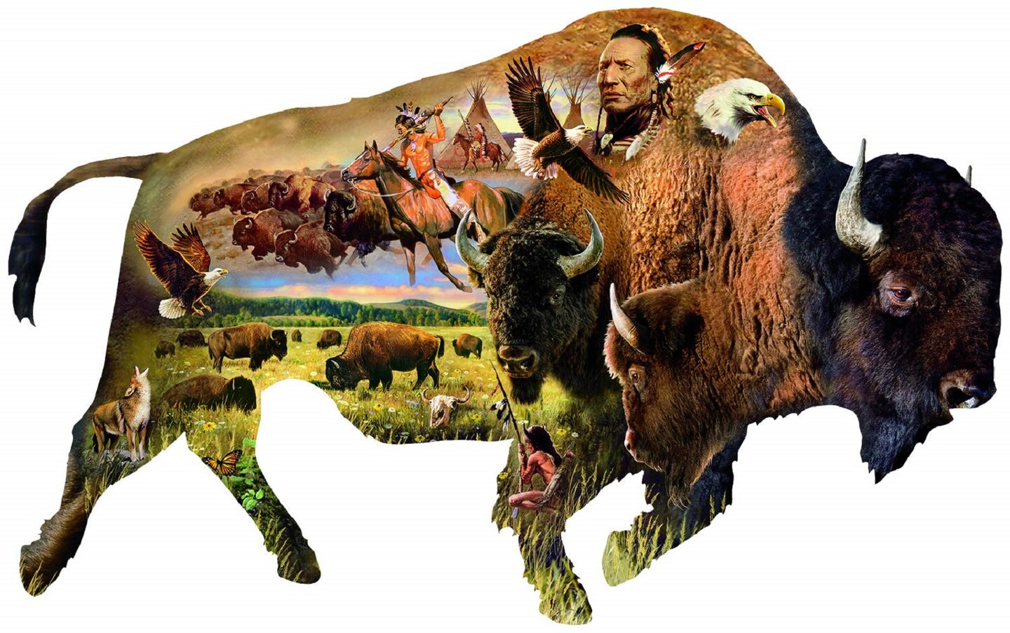 Sunsout Frontier Watch 1000 pc Special Shape Jigsaw Puzzle 90430 | Michaels