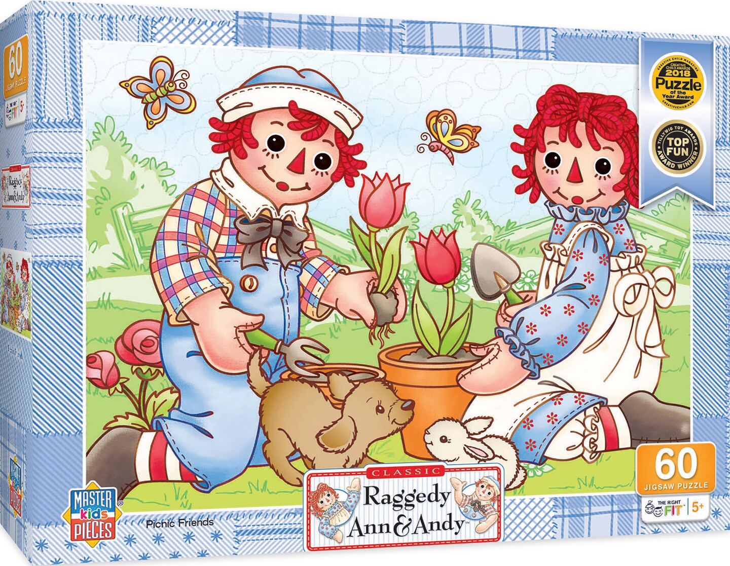 MasterPieces 60 Piece Jigsaw Puzzle for Kids - Raggedy Ann and Andy ...