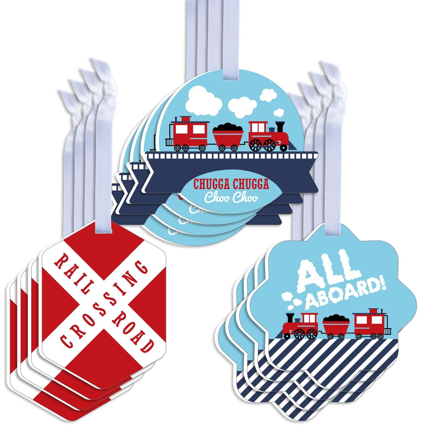 Big Dot of Happiness Railroad Party Crossing - Assorted Hanging Steam ...