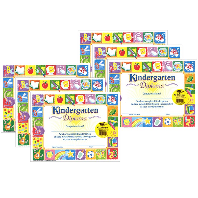Classic Kindergarten Diploma, 30 Per Pack, 6 Packs | Michaels