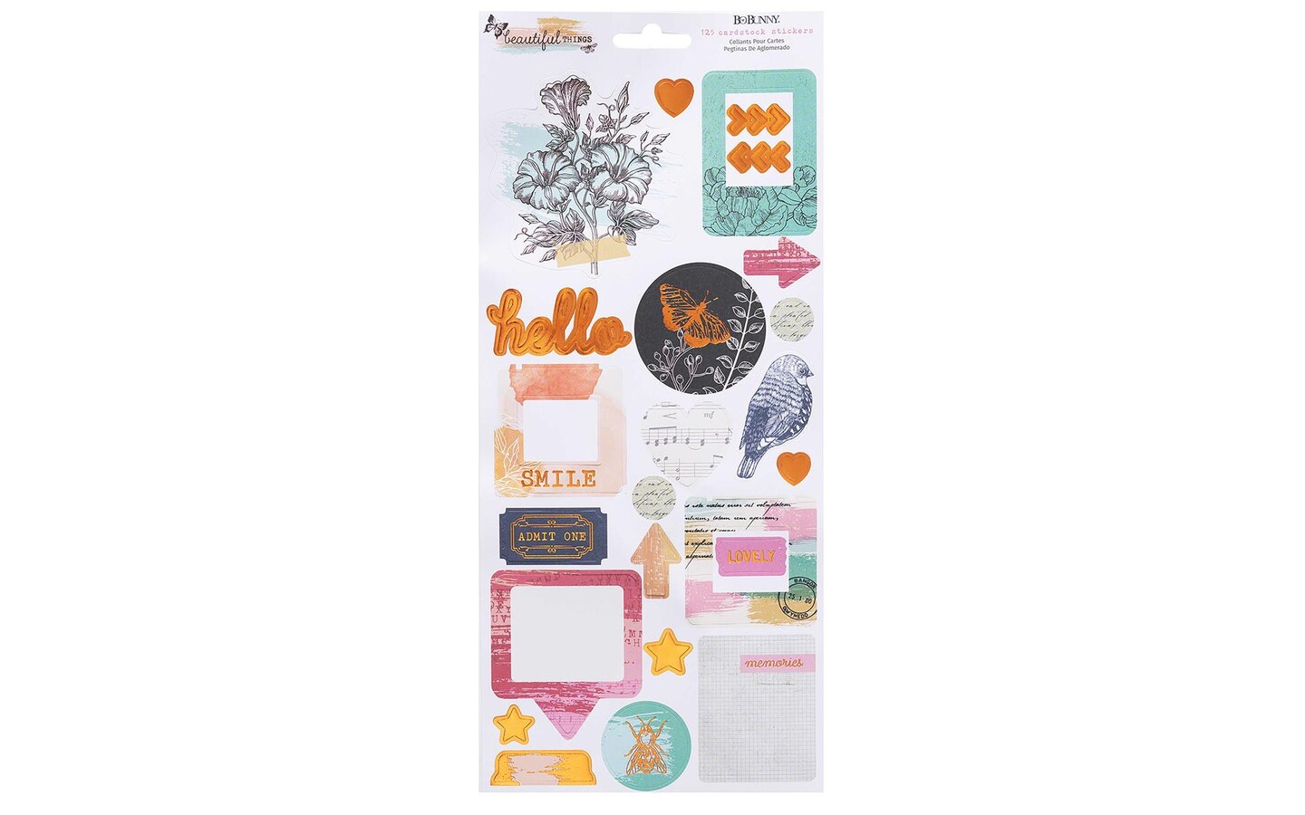 Bo Bunny Beautiful Things Sticker 6x12 Copper Foil | Michaels