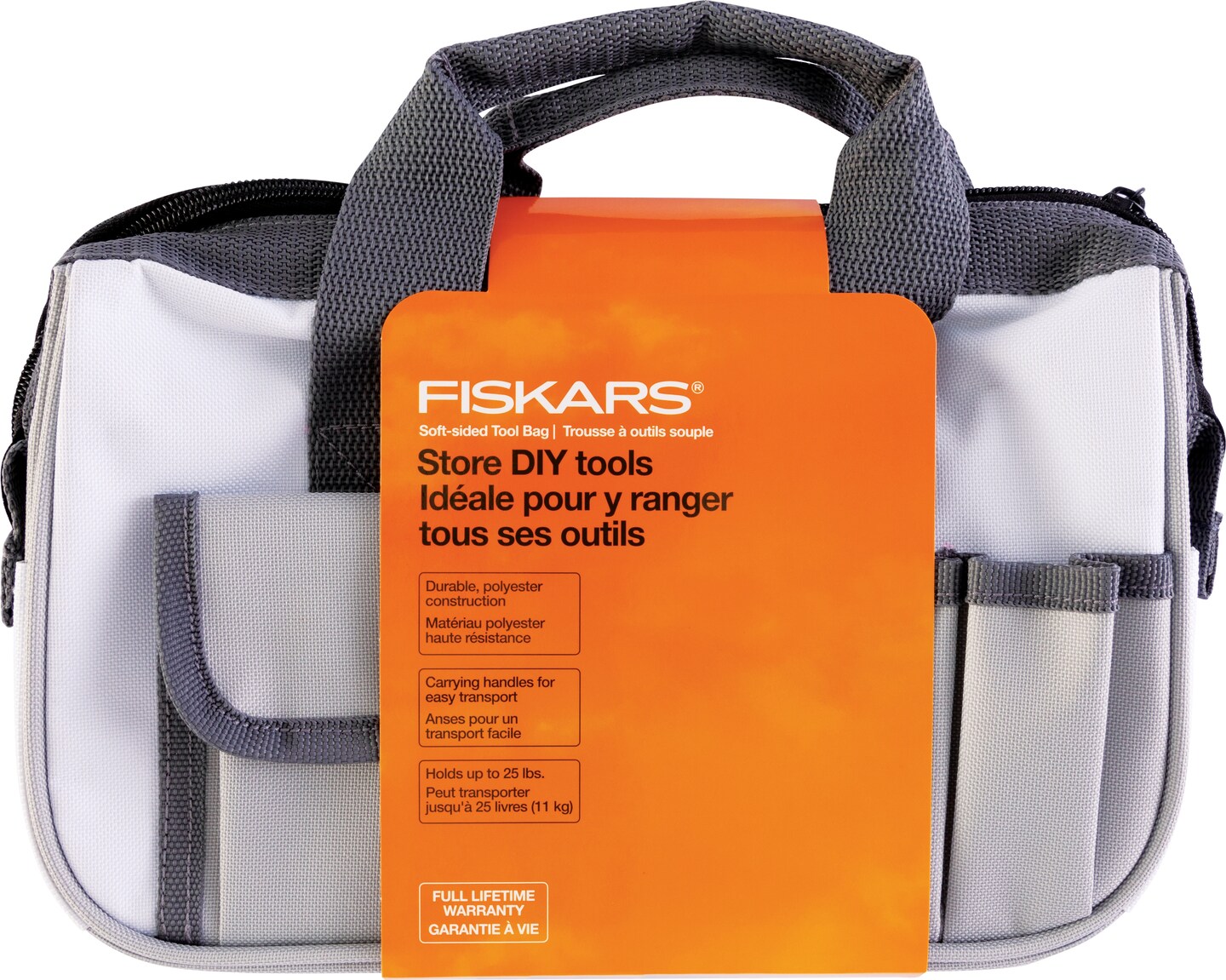 Fiskars Soft Sided Tool Bag Gray Michaels Fiskars Soft Sided Tool Bag Gray Michaels