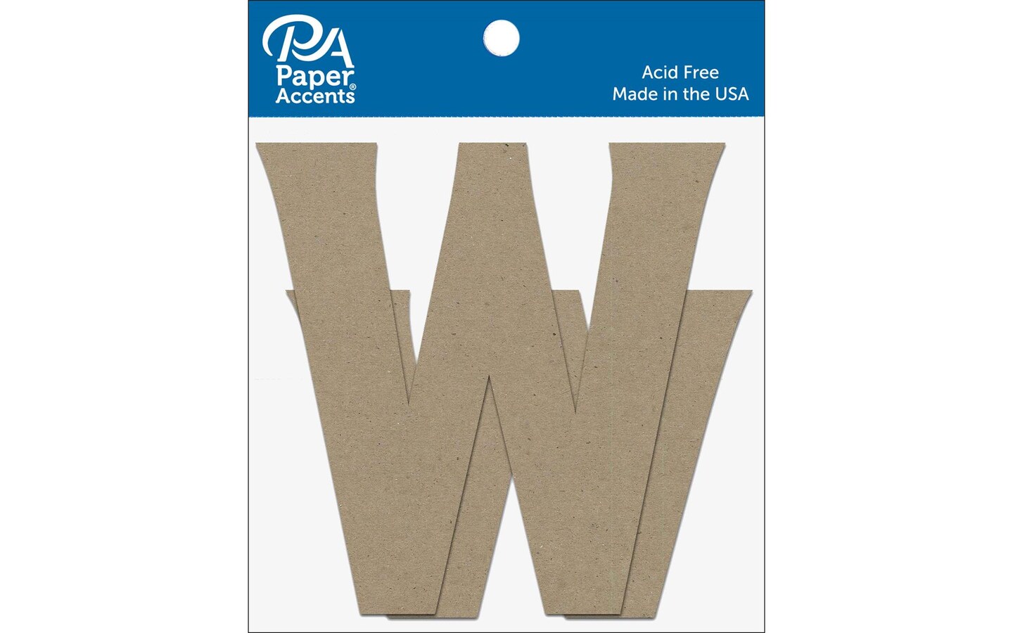 Chipboard Letter 4" Ww 2pc Natural | Michaels