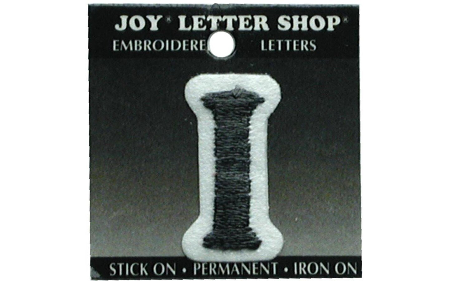 Joy Applique Letter Iron On Cooper 1.5" Black I | Michaels