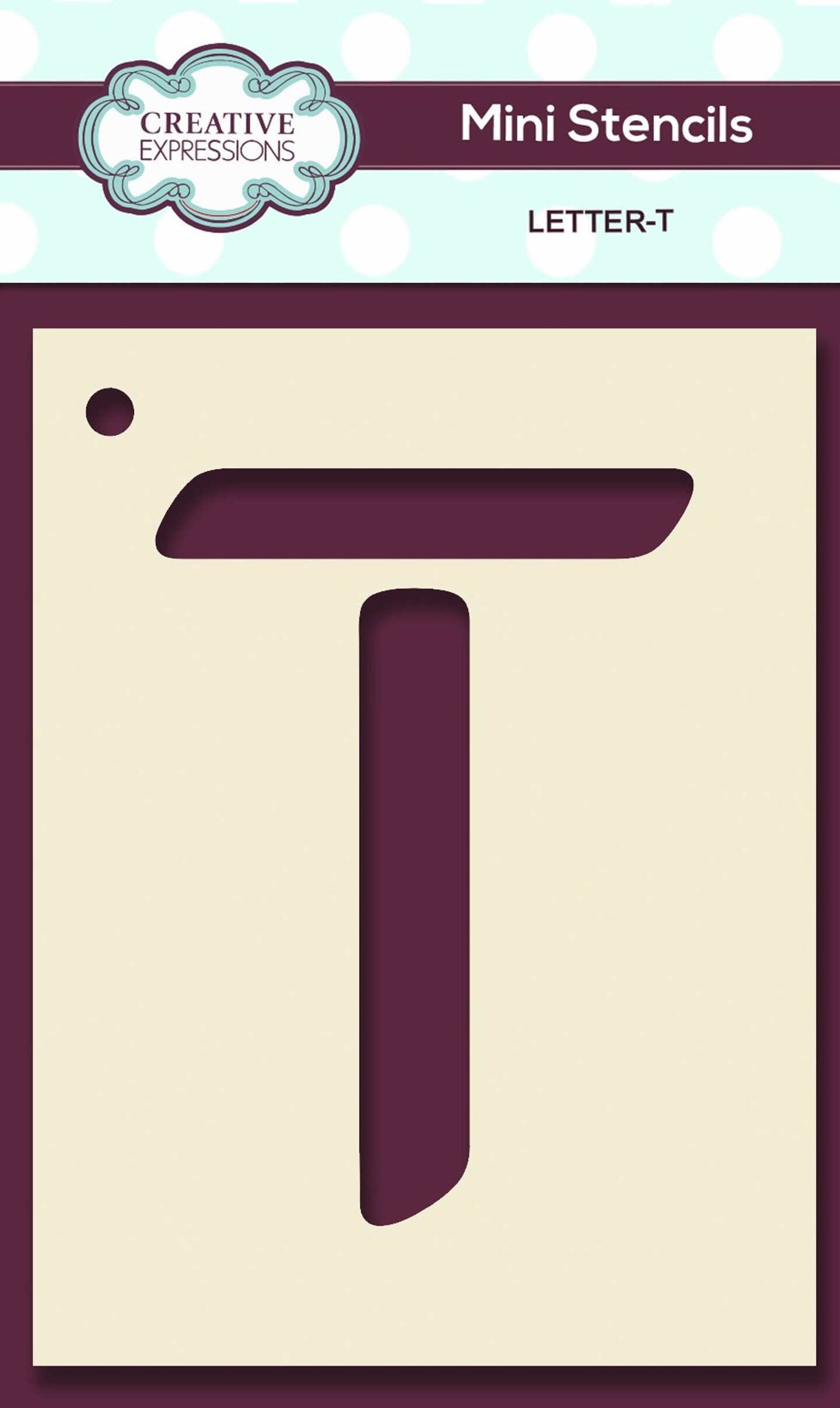 Creative Expressions Mini Stencil Upper Case Letter - T | Michaels