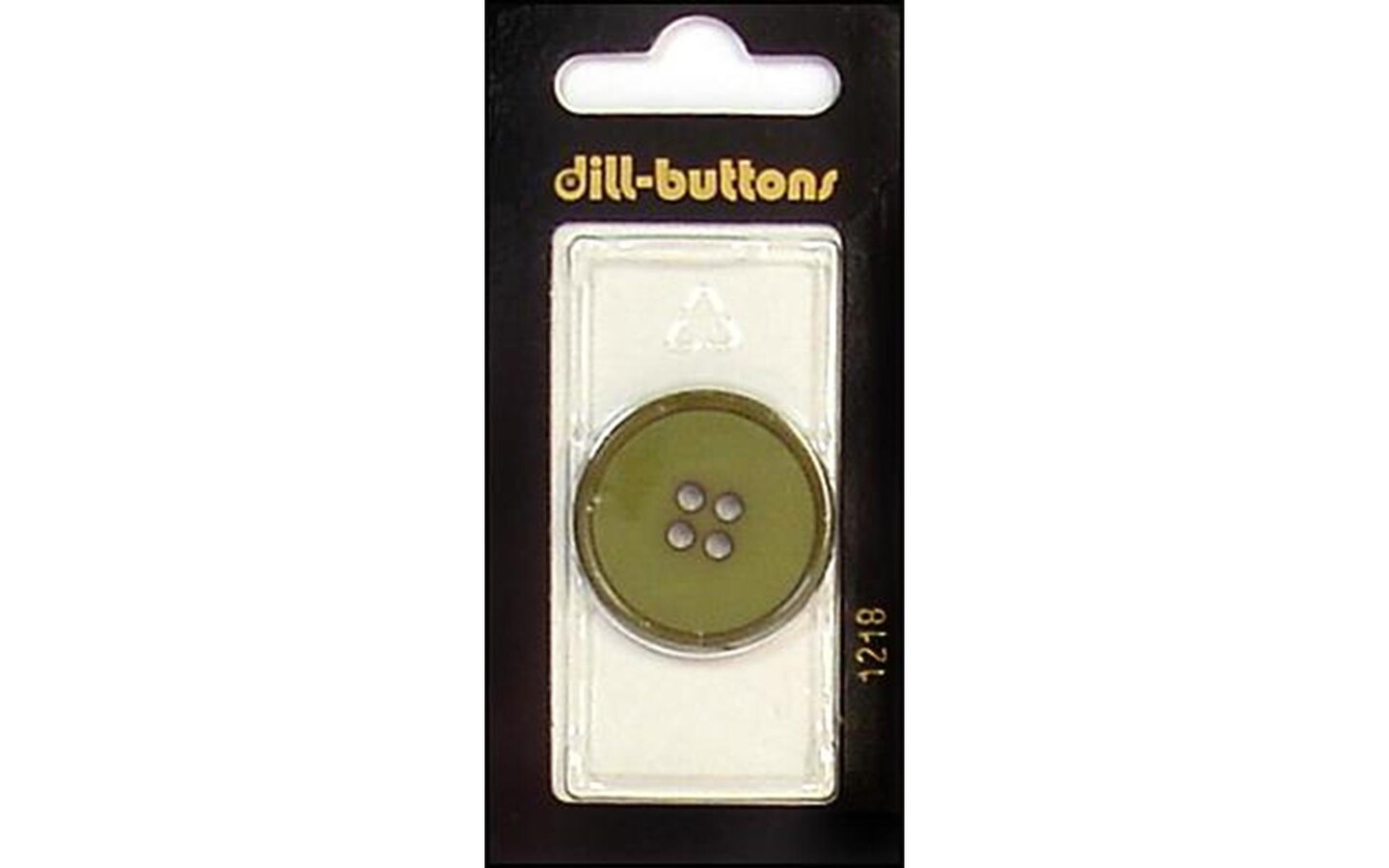 Dill Buttons 28mm 1pc 4 Hole Olive | Michaels