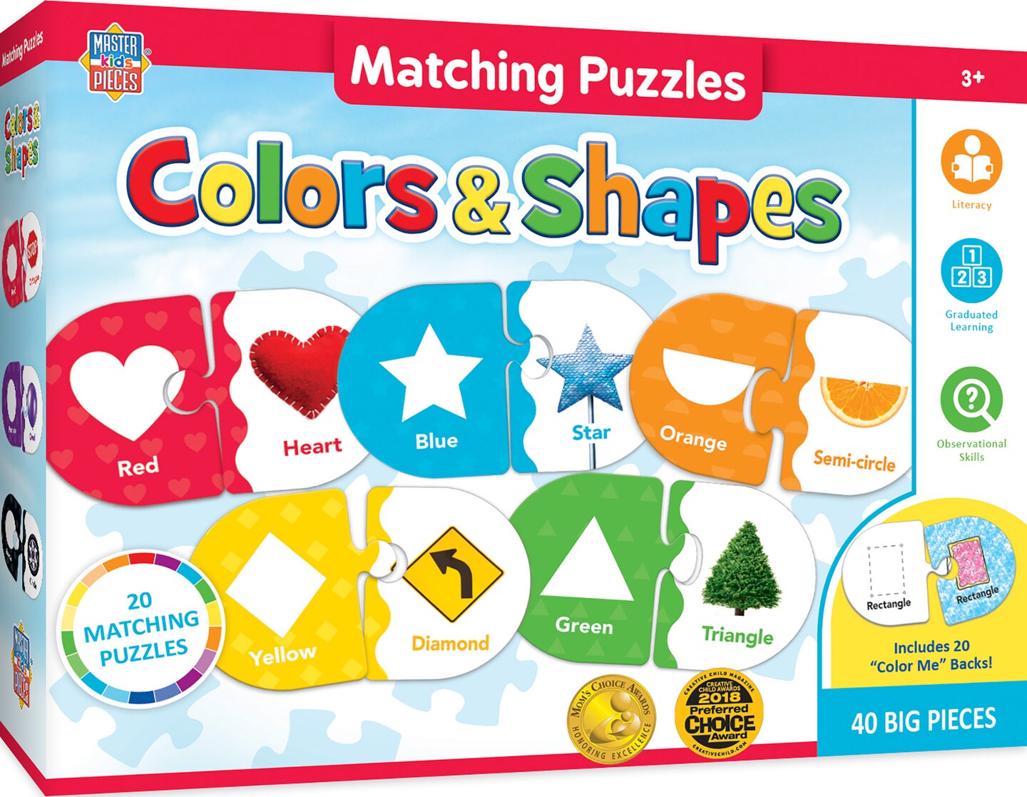 MasterPieces Kids Games - Educational Colors & Shapes Matching Game ...