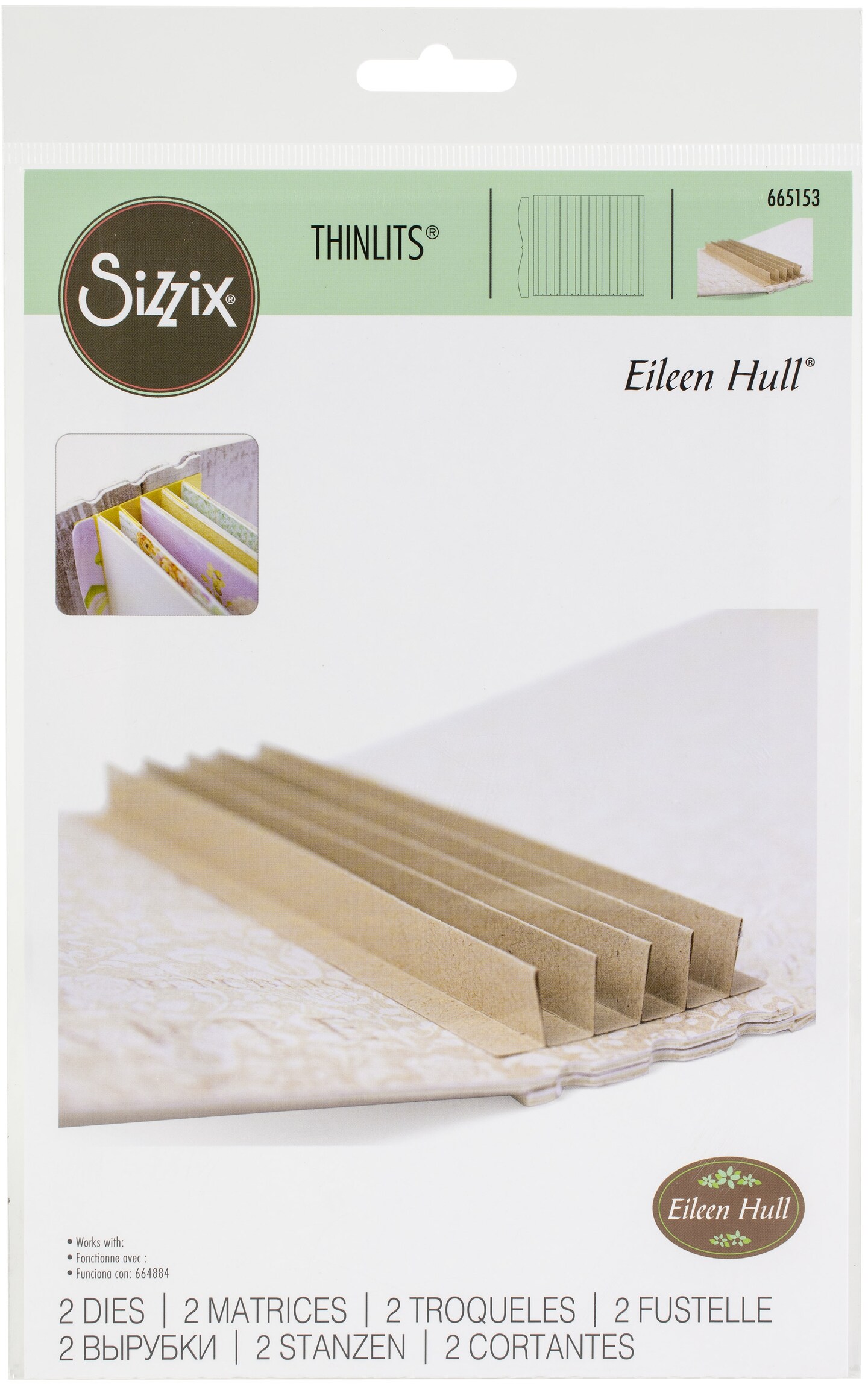 Sizzix Thinlits Dies By Eileen Hull 2/Pkg-Bookbinding & Label | Michaels
