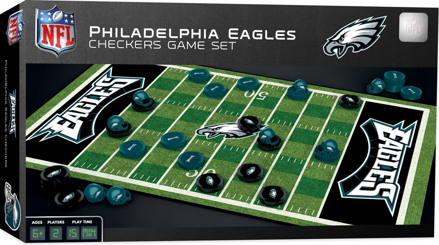 MasterPieces Officially licensed NFL Philadelphia Eagles Checkers Board ...