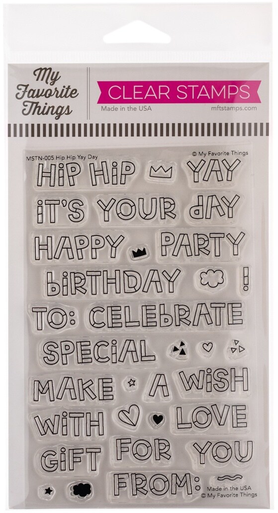 My Favorite Things Clear Stamps 4"X6"-Hip Hip Yay Day | Michaels