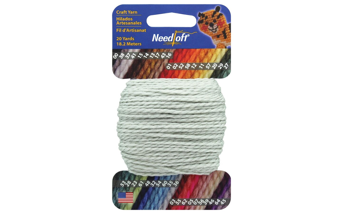 Needloft Craft Yarn 20yd #37 Silver | Michaels